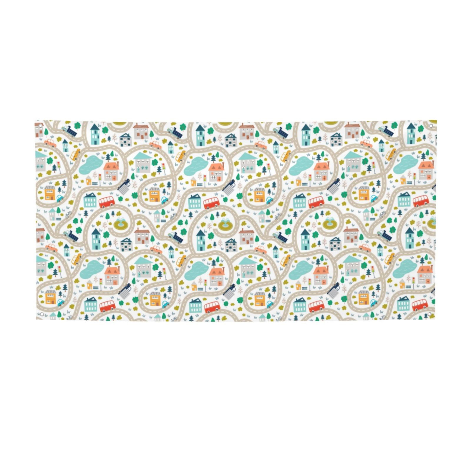 Sikiie Hand Drawn Cars Trucks Buses And Roads Custom Banners and Signs ...