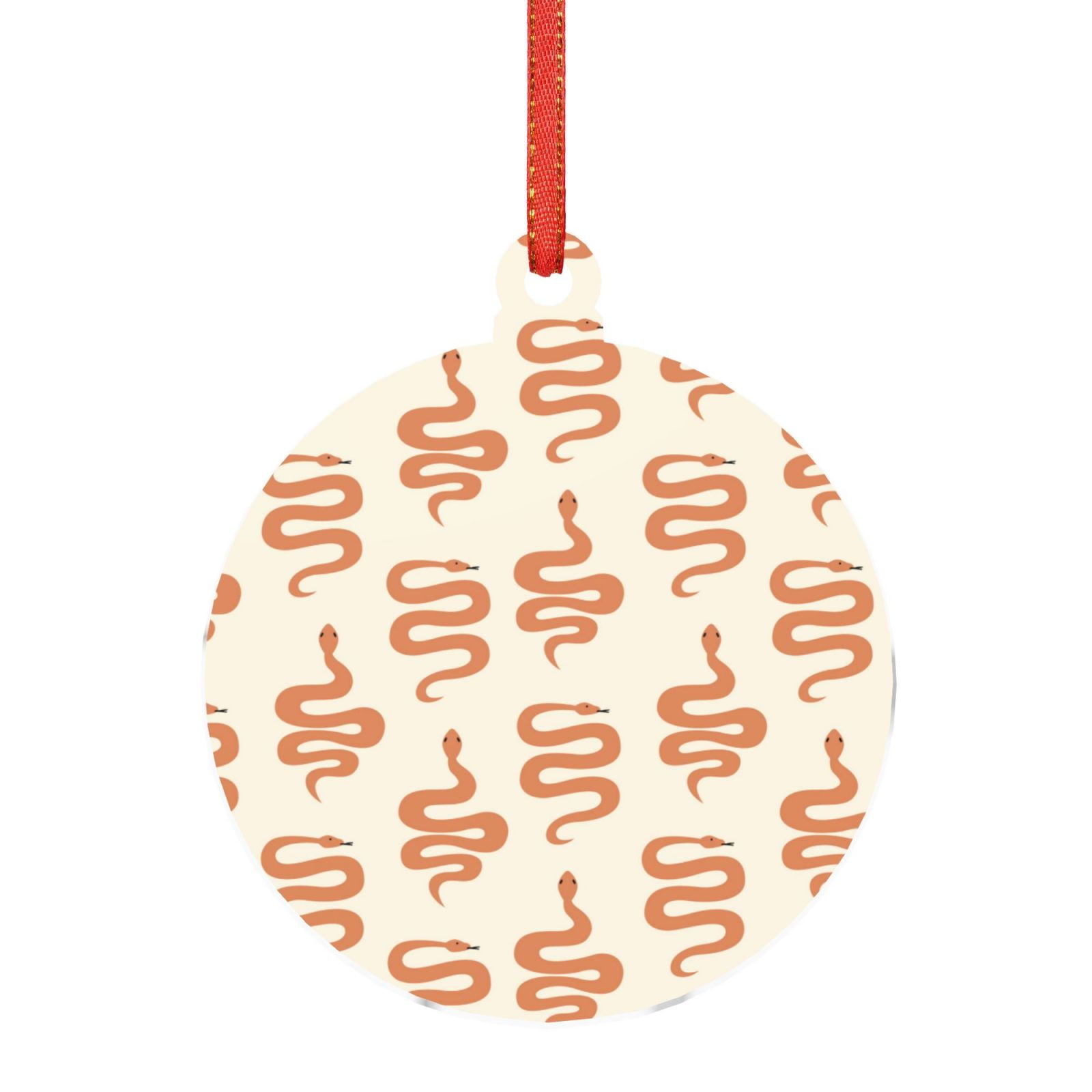 Sikiie Hand Drawn Snake Acrylic Christmas Ornament Pendant Christmas ...