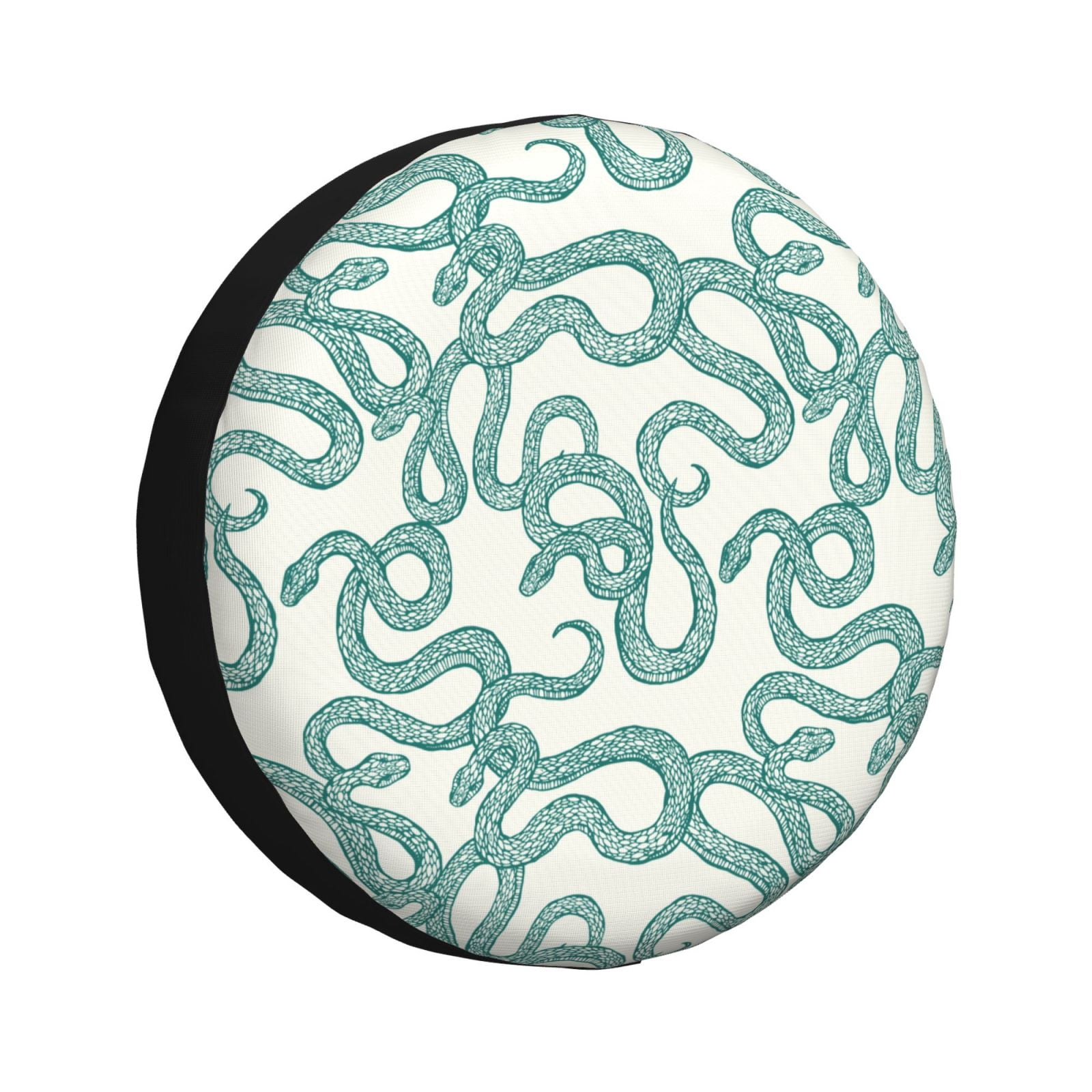 Sikiie Hand Drawn Snake PVC Leather Spare Tire Wheel Cover Spare Tire ...