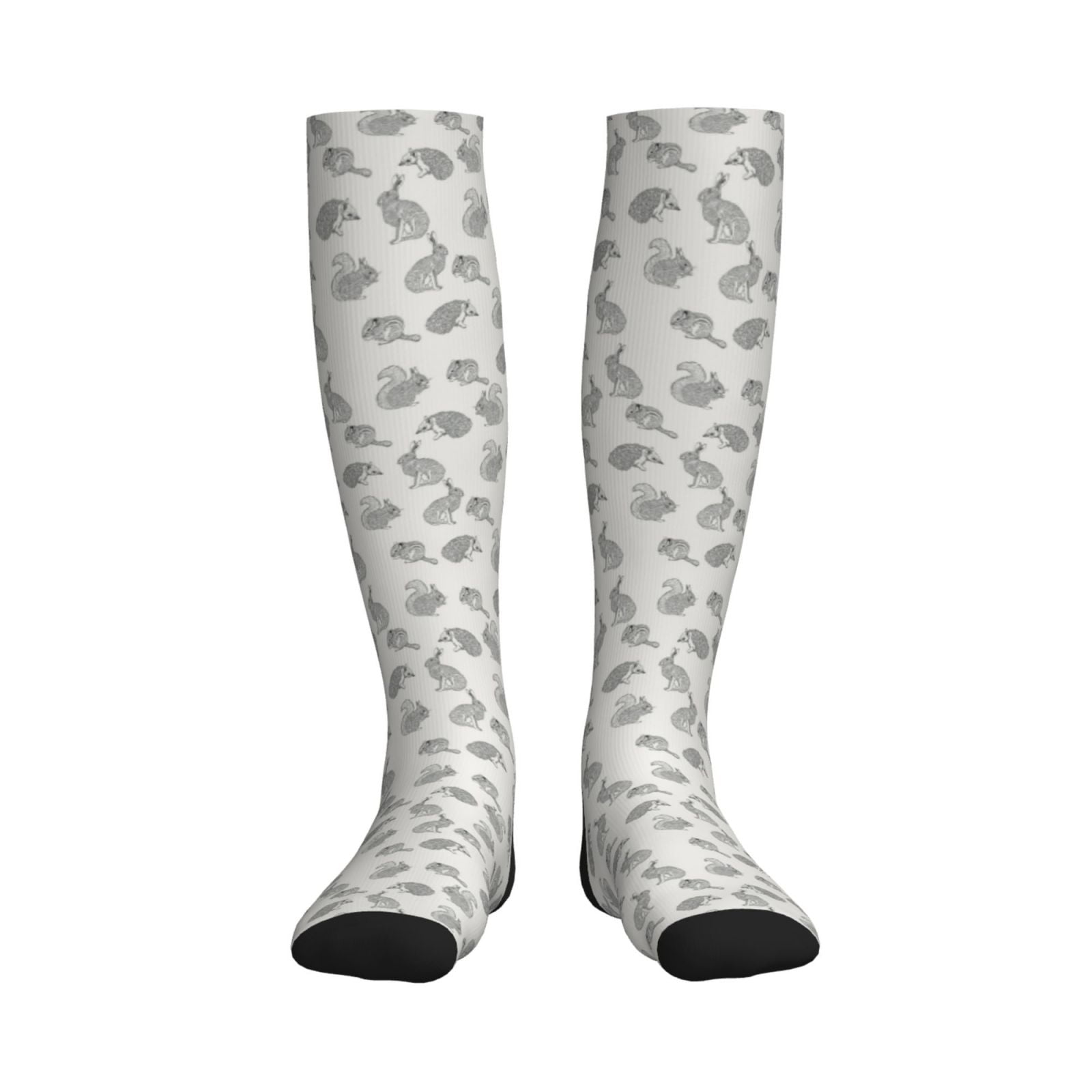 Sikiie Hand Drawn Squirrel 1 Pairs Compression Socks for Men and Women ...