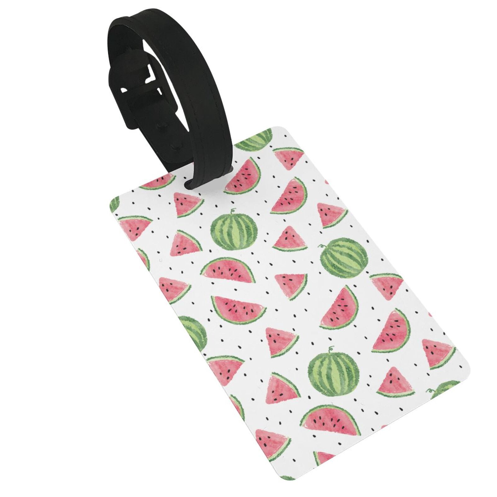 Sikiie Hand Drawn Watermelon Luggage Tags Privacy Cover ID Label ...
