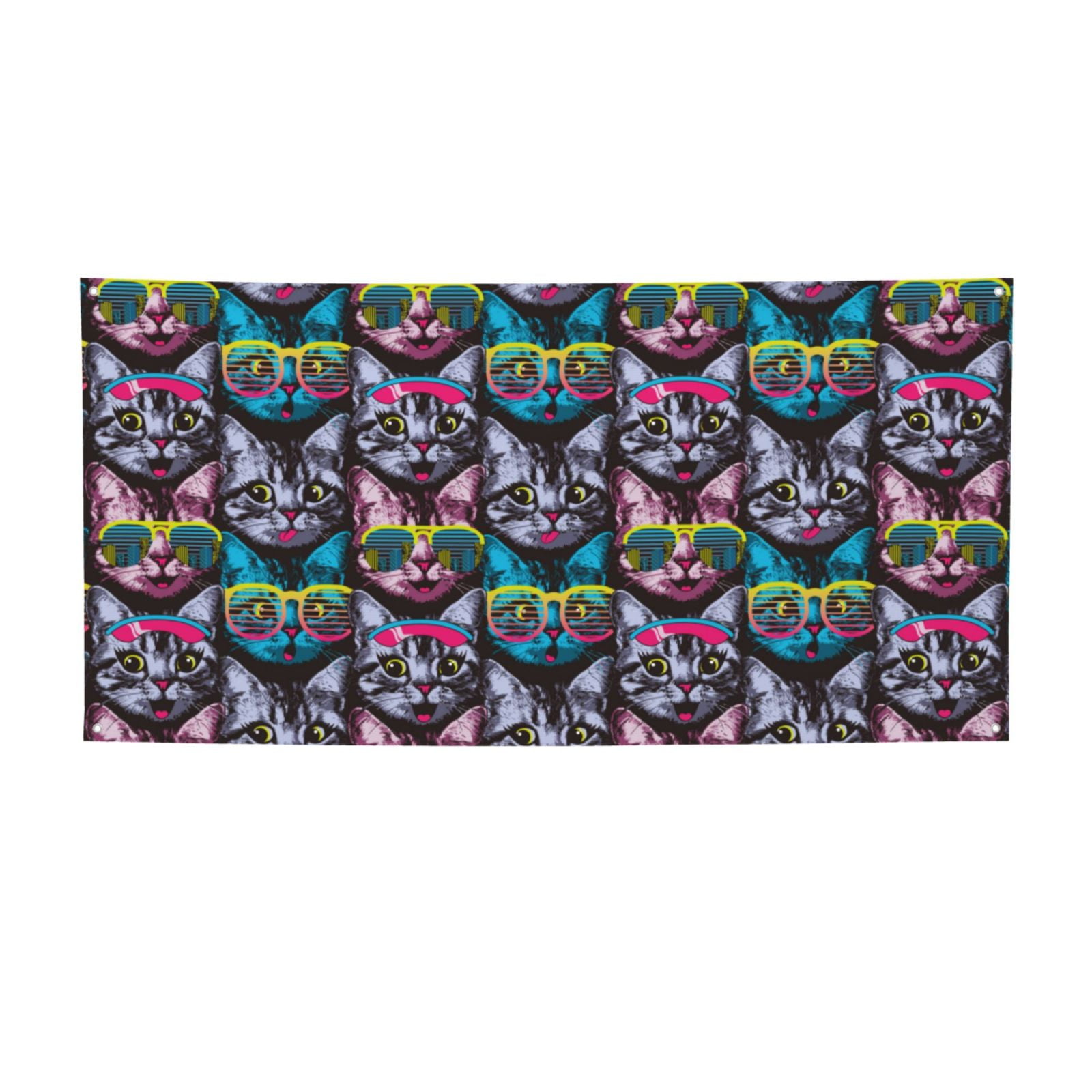 Sikiie Happy Kitten Faces Custom Banners and Signs Customize Outdoor ...