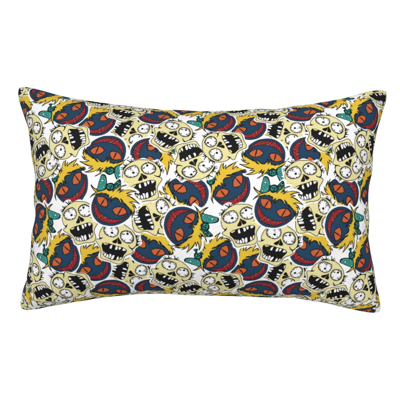 Sikiie Happy Skeleton Pillow Covers, Throw Pillow Case Cushion Covers ...