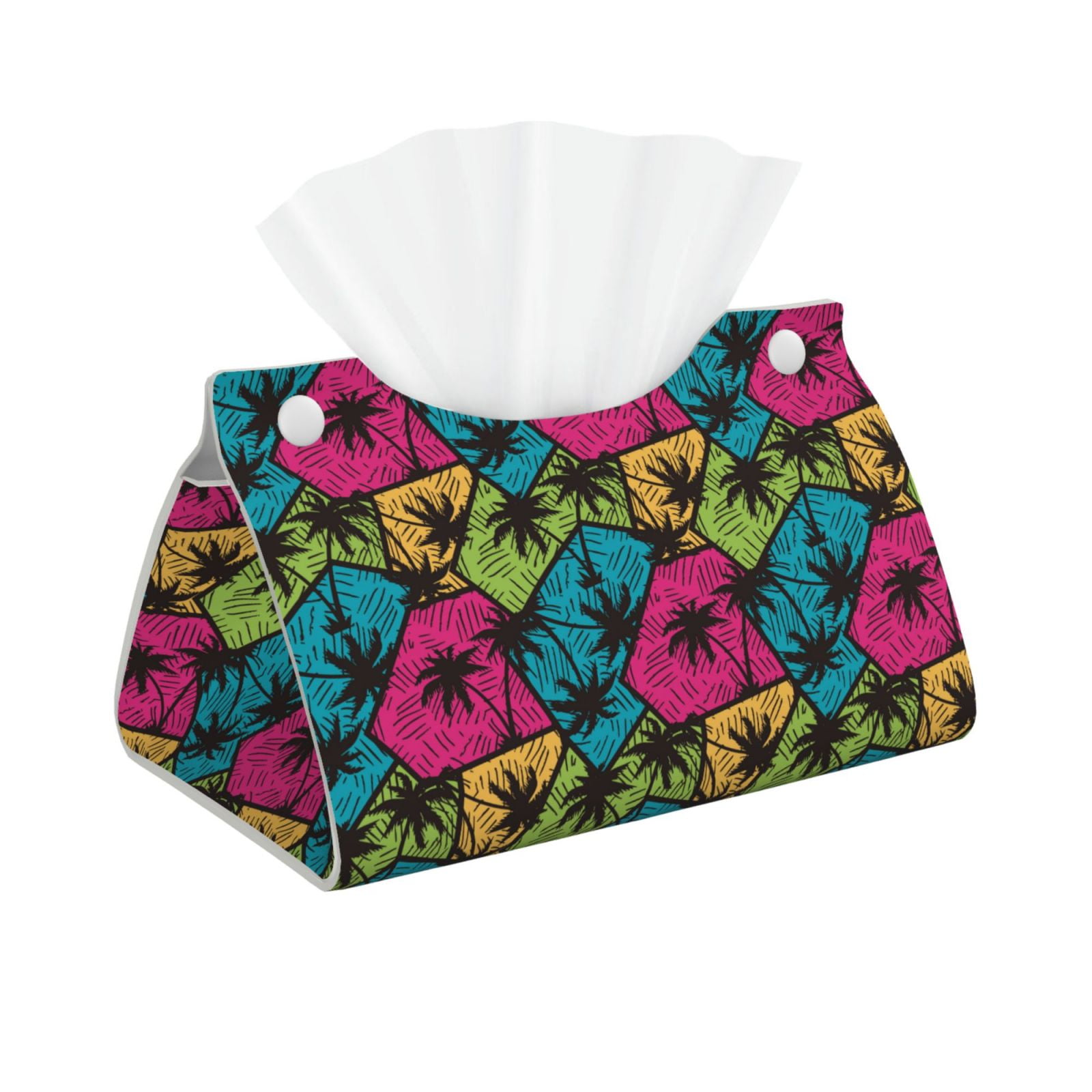 Sikiie Hawaii Palms Leather Tissue Box Cover Rectangle, Long Tissue Box ...