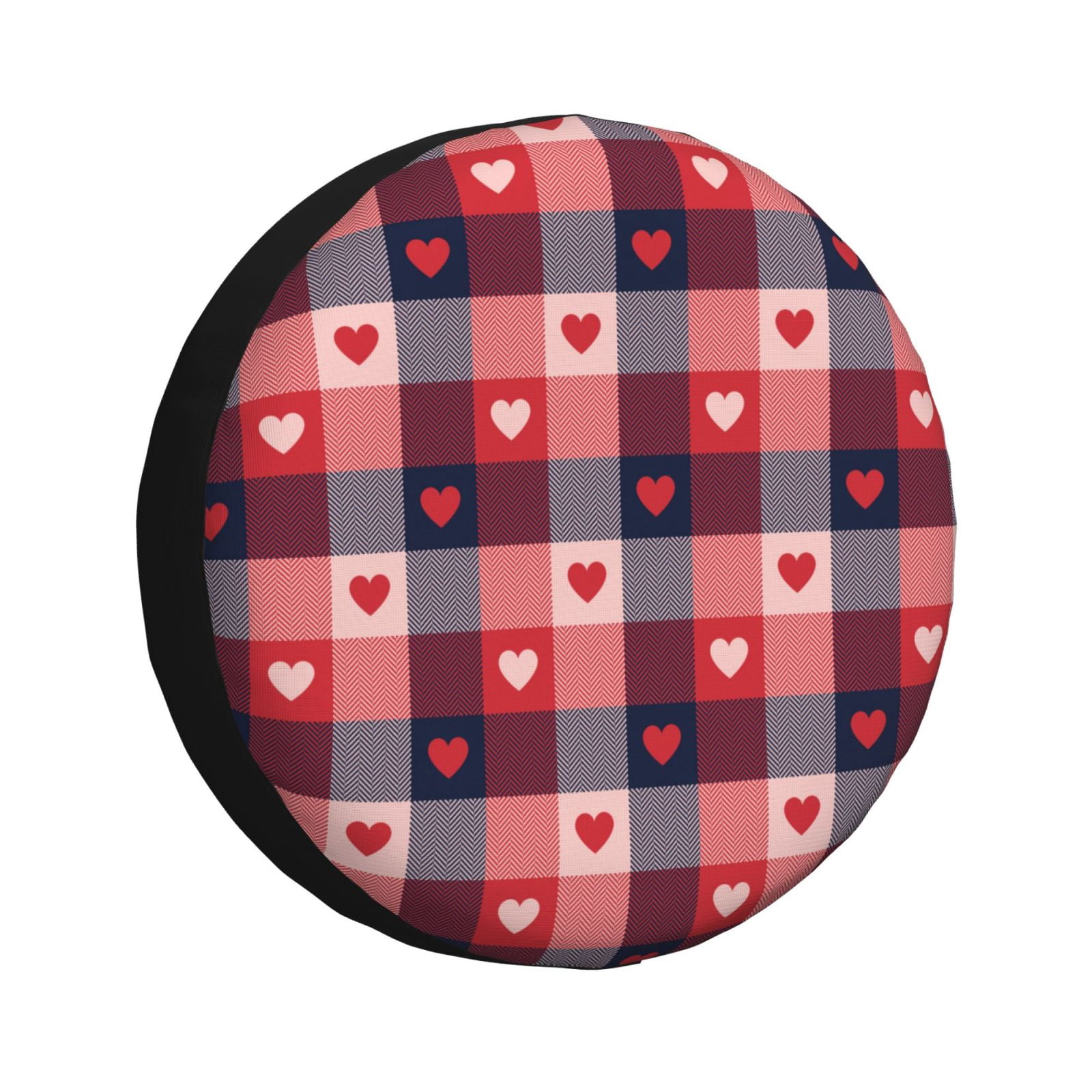 Sikiie Heart Plaid PVC Leather Spare Tire Wheel Cover Spare Tire Cover ...