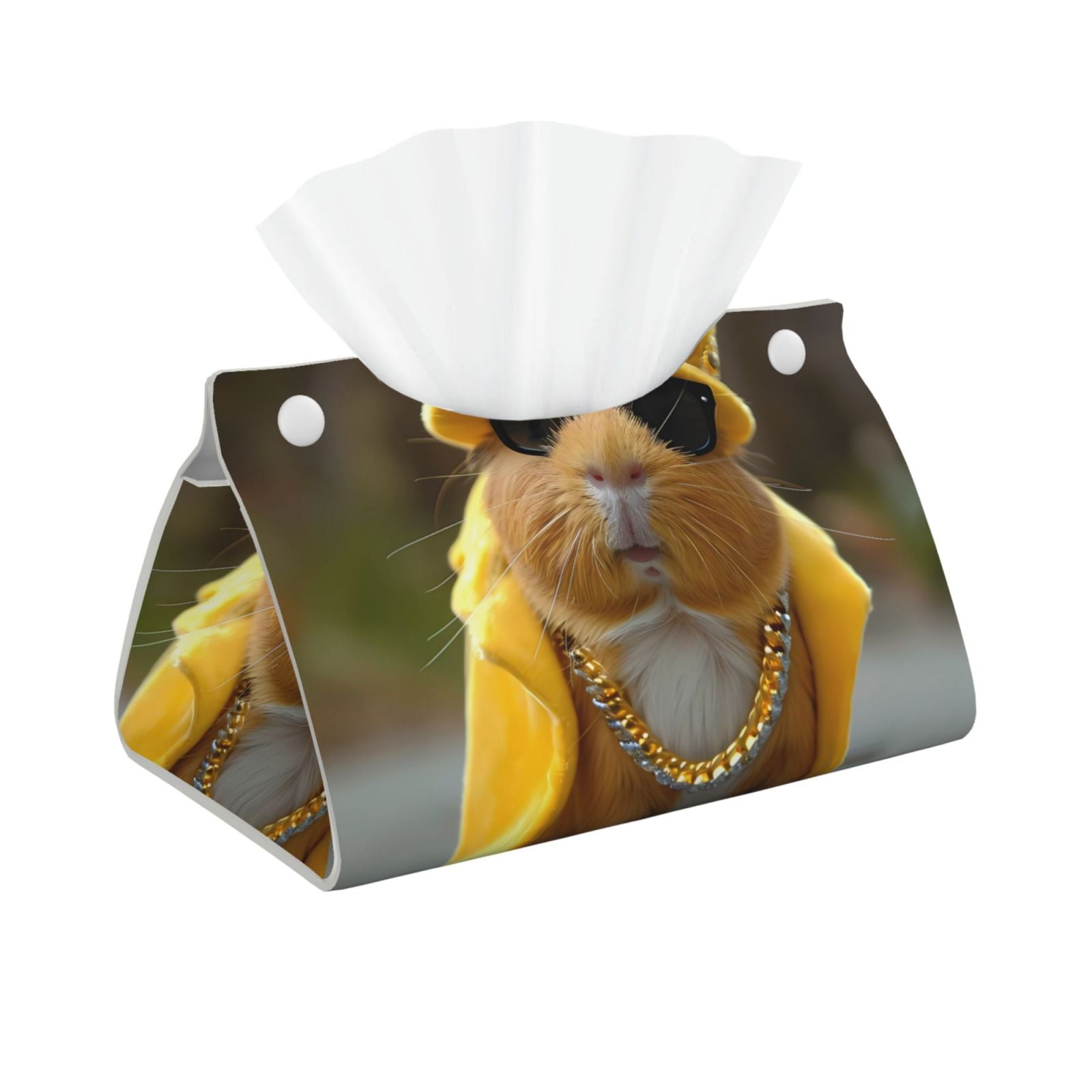Sikiie Heavy Metal Style Guinea Pig Leather Tissue Box Cover Rectangle ...