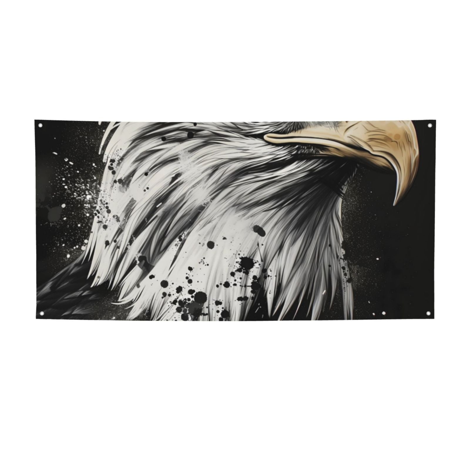 Sikiie Ink Style Bald Eagle Custom Banners and Signs Customize Outdoor ...