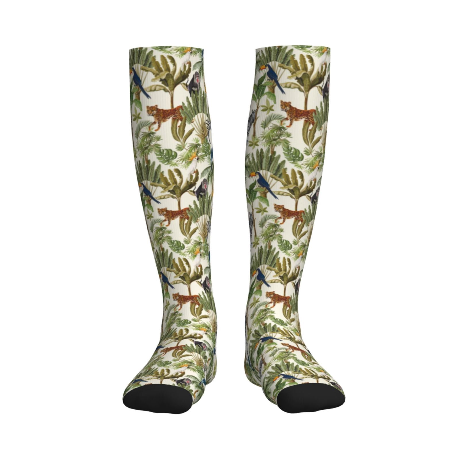 Sikiie Jungle Animals 1 Pairs Compression Socks for Men and Women 15-20 ...