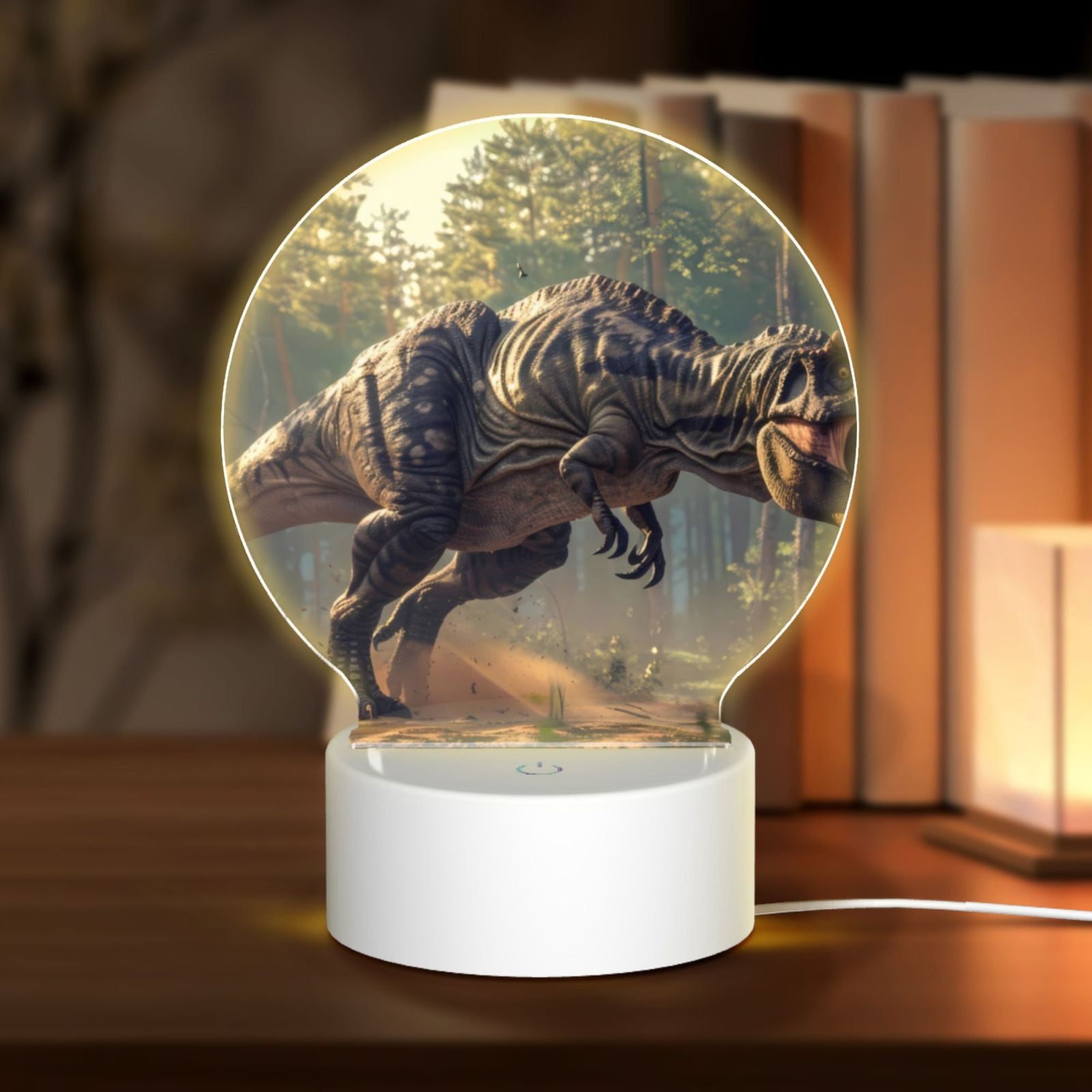 Sikiie Jungle Dinosaur Acrylic Night Light Gift Custom Acrylic Night ...
