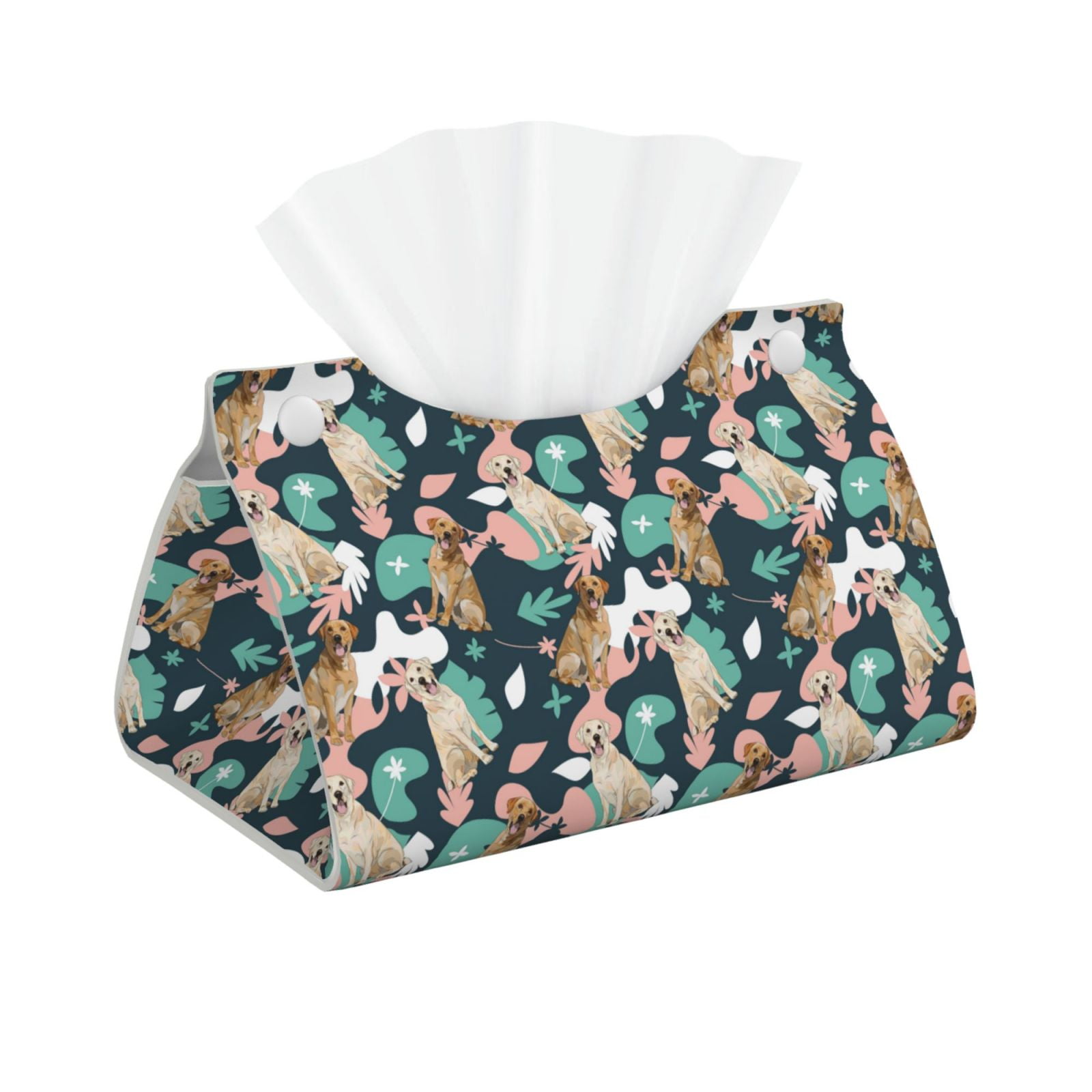 Sikiie Labrador Retriever Dog Leather Tissue Box Cover Rectangle, Long Tissue Box Cover, Tissue ...