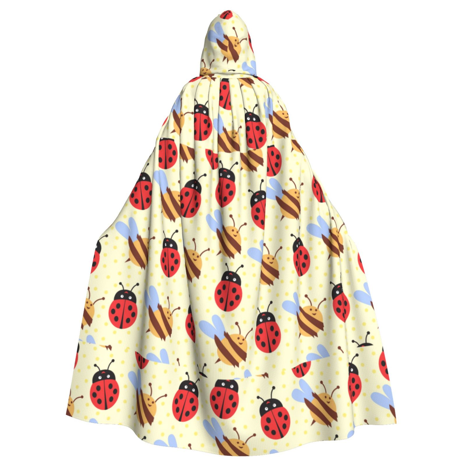 Sikiie Ladybug And Bee Unisex Hooded Robe Cloak Adults’ Lightweight ...