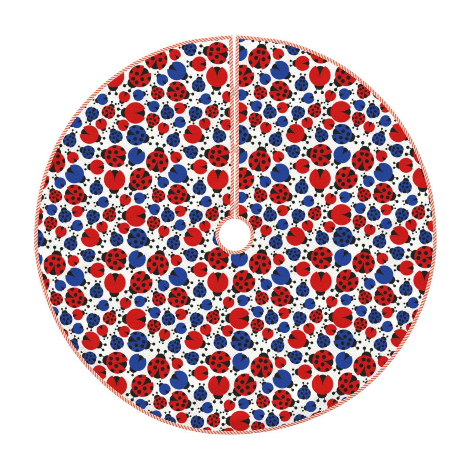 Sikiie Ladybugs Christmas Tree Skirt, Christmas Tree Decorations ...