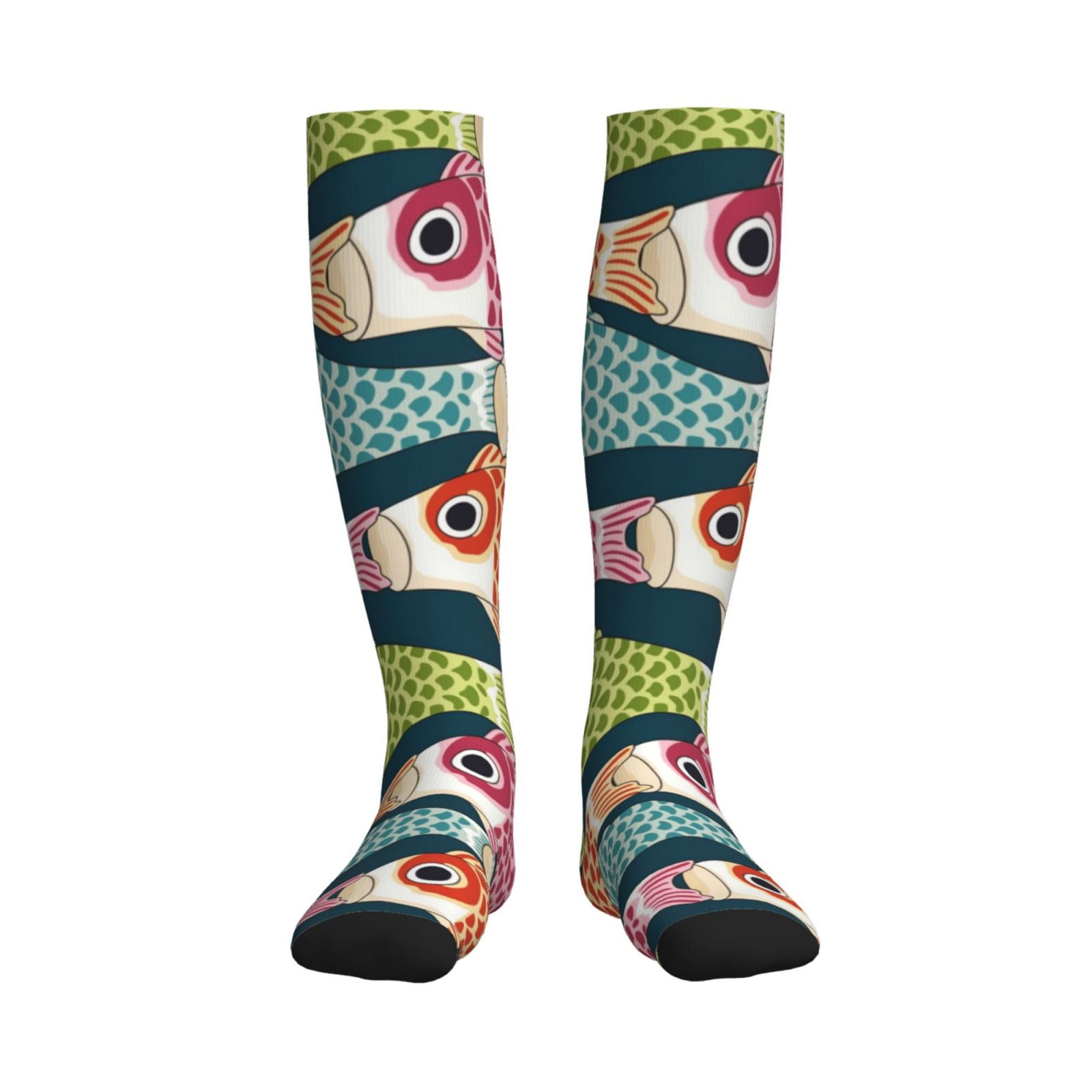 Sikiie Lantern Koi Fish 1 Pairs Compression Socks for Men and Women 15 ...