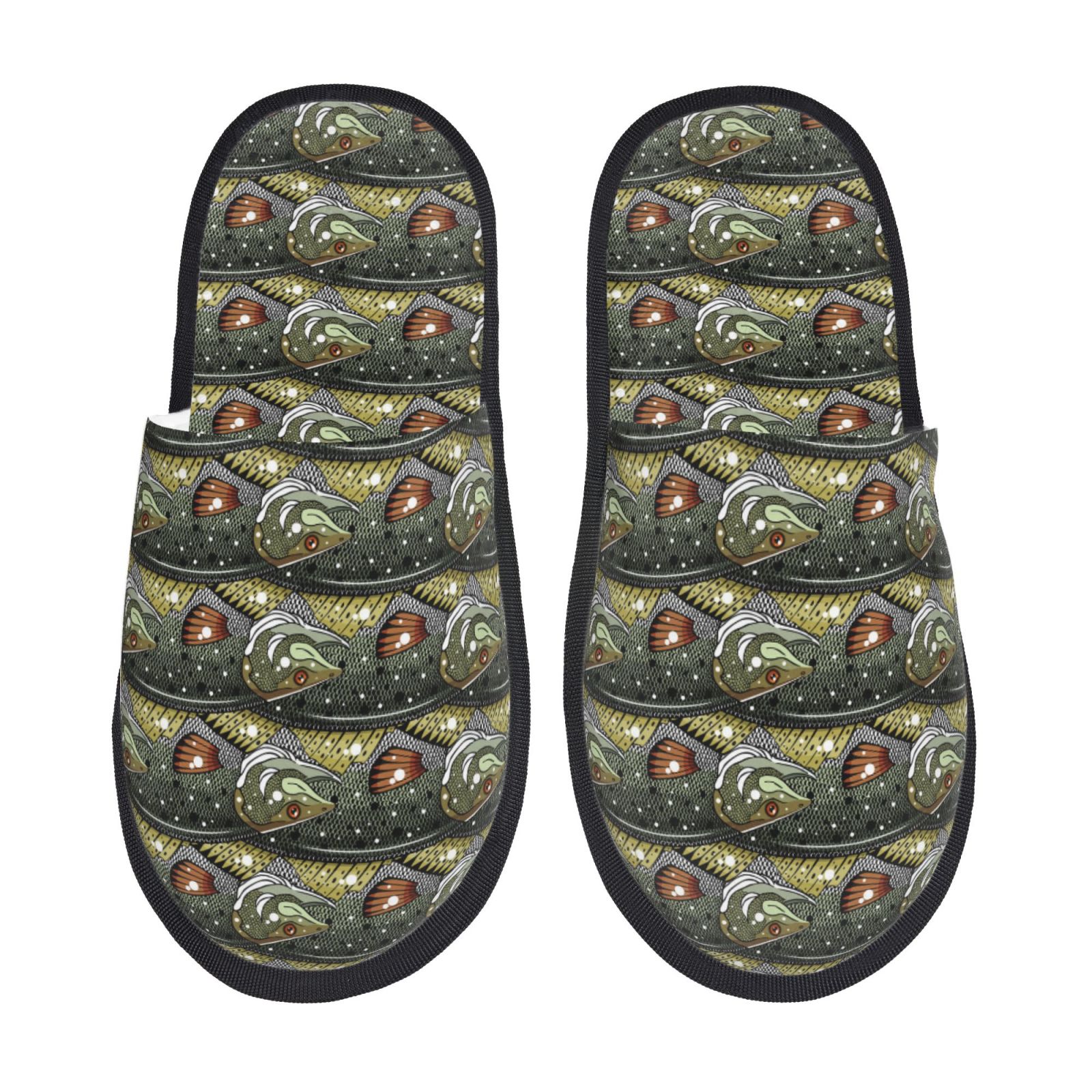 Sikiie Largemouth Bass Fish Print Slippers for women and Men, House ...