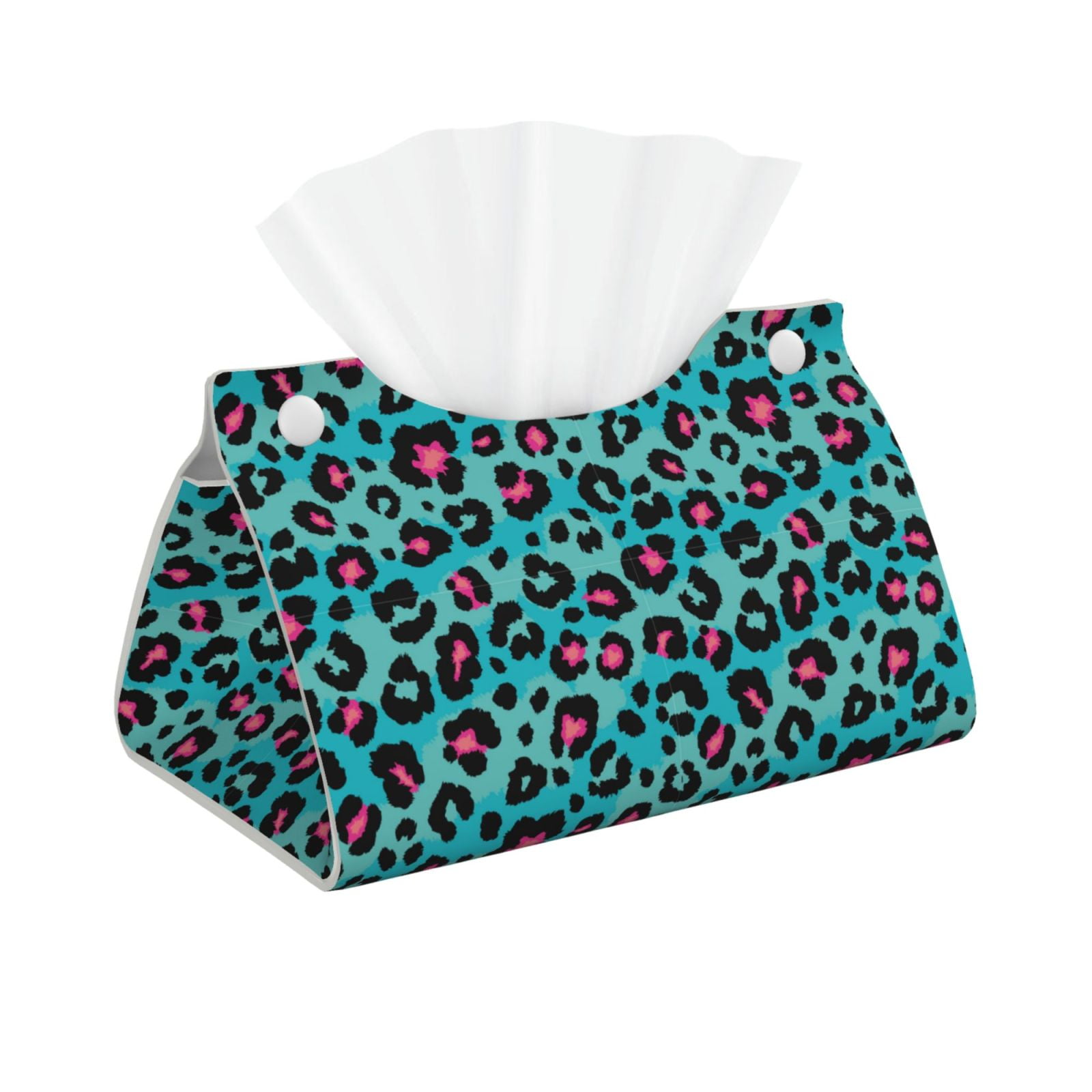 Sikiie Leopard 1 Leather Tissue Box Cover Rectangle, Long Tissue Box ...