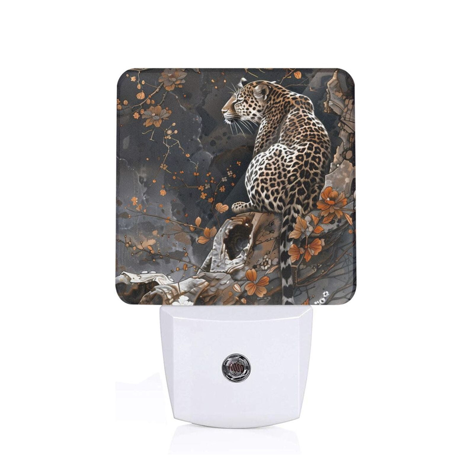 Sikiie Leopard On Tree Branch Led Night Light, Warm White,Cool White ...