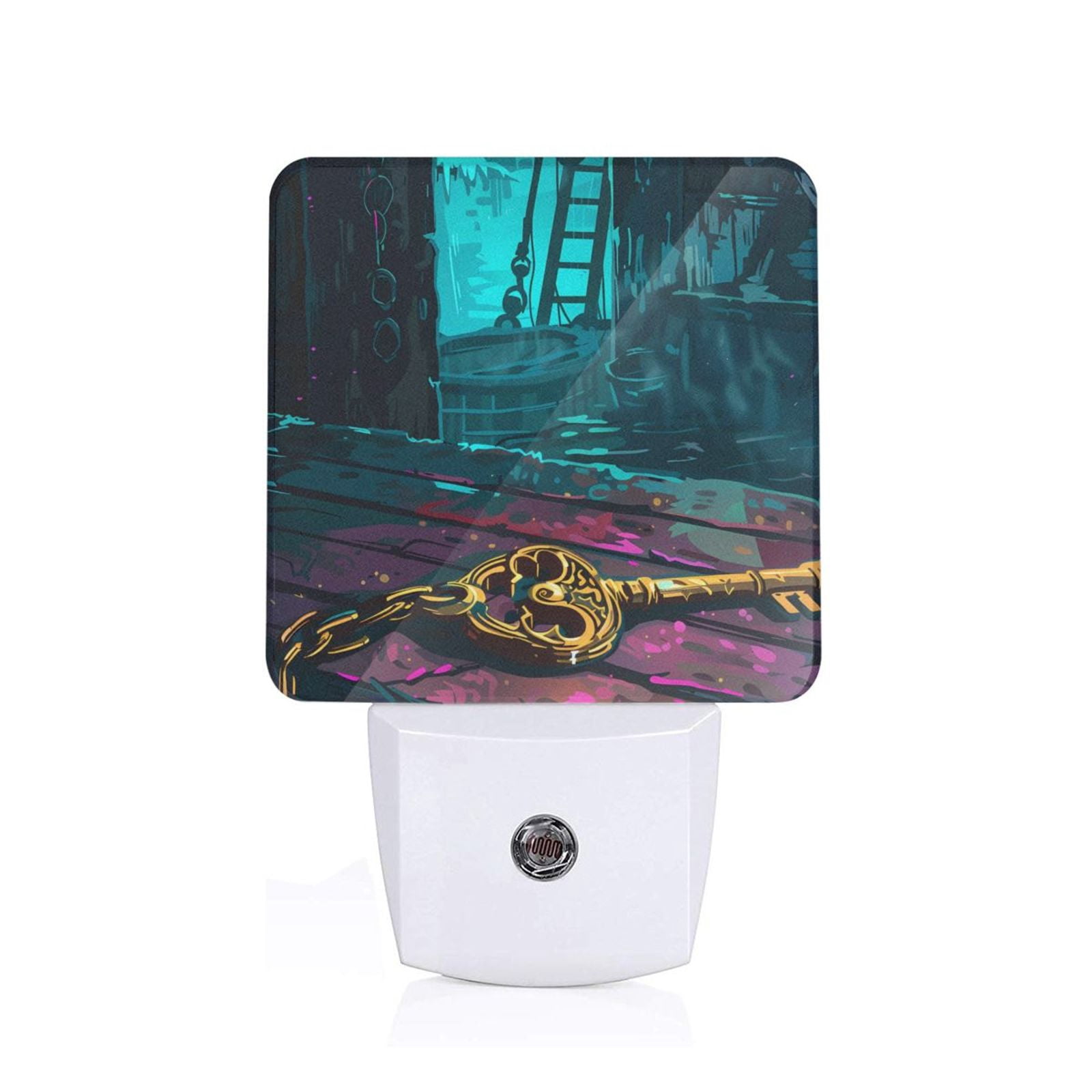 Sikiie Lost Golden Key Led Night Light, Warm White,Cool White Lights ...