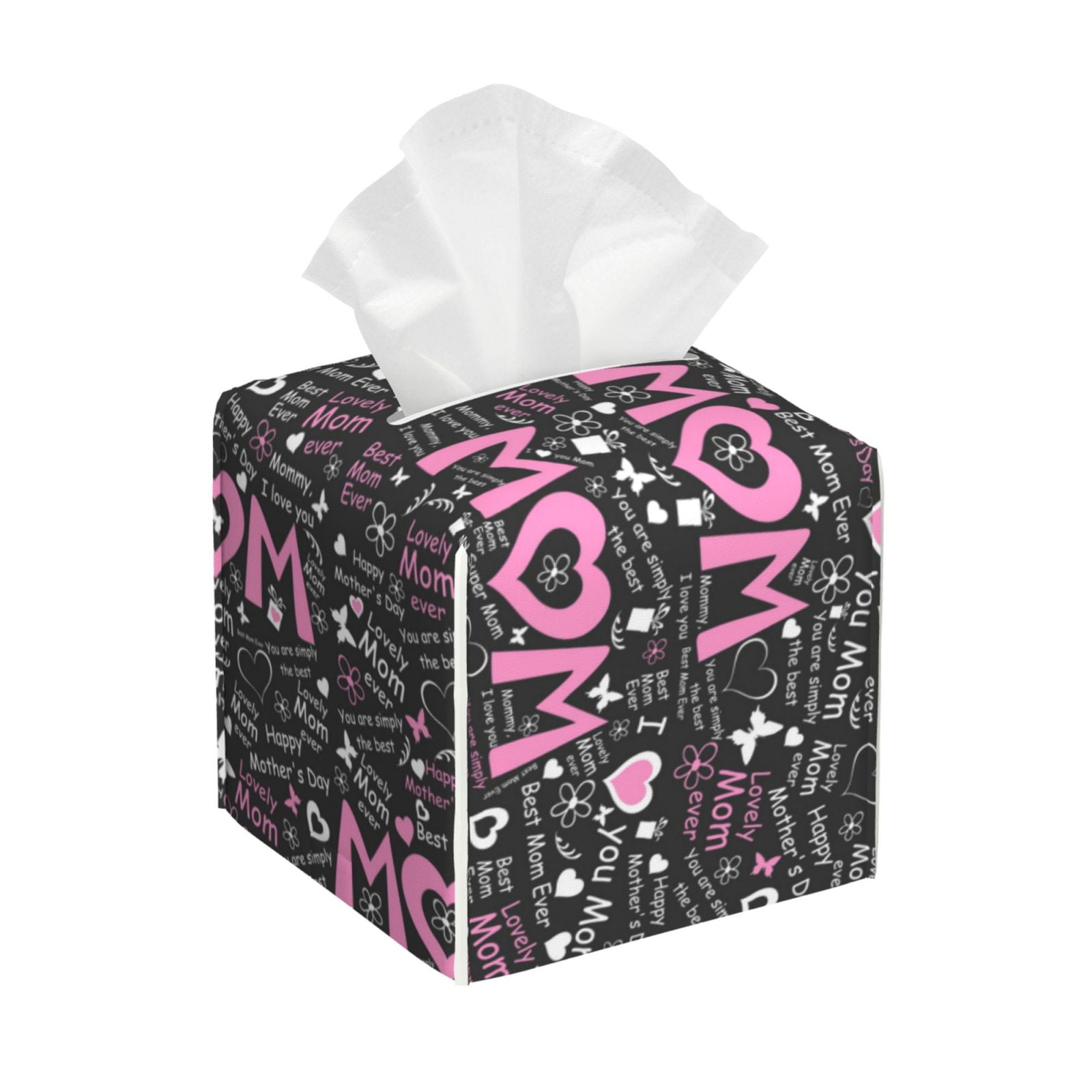 Sikiie Lovely Mom Ever Leather Tissue Box Cover Square, tissue box ...
