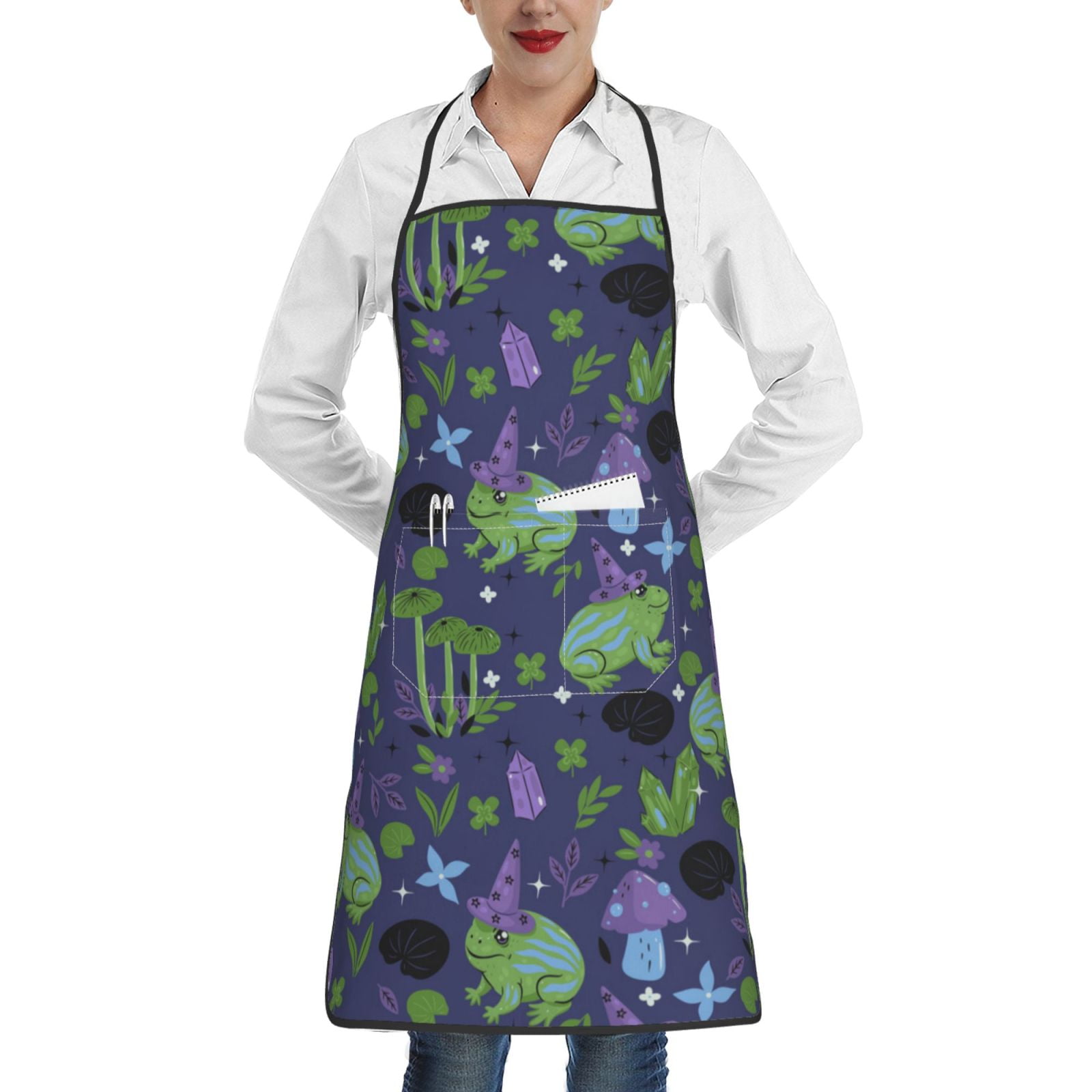 Sikiie Magic Toads in Hats Aprons for Kitchen Cooking Aprons, Chef ...