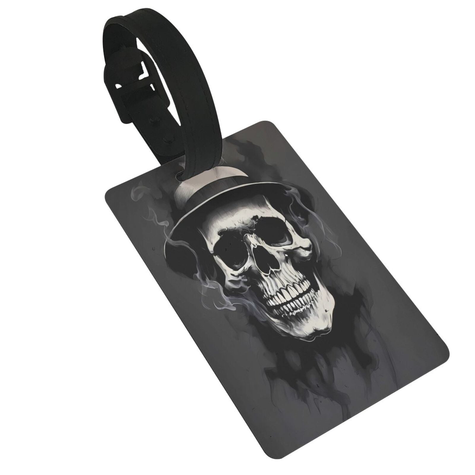 Sikiie Magician Hat Skull Luggage Tags Privacy Cover ID Label Suitcase ...