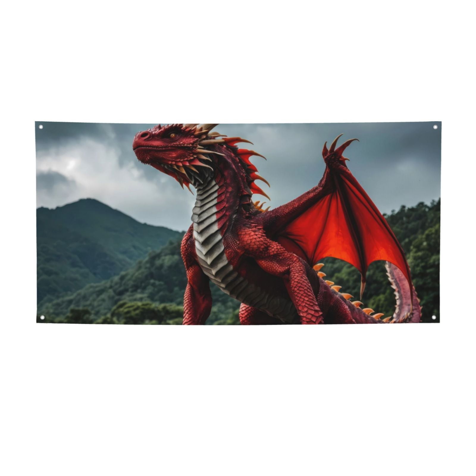 Sikiie Majestic Red Dragon Custom Banners and Signs Customize Outdoor ...