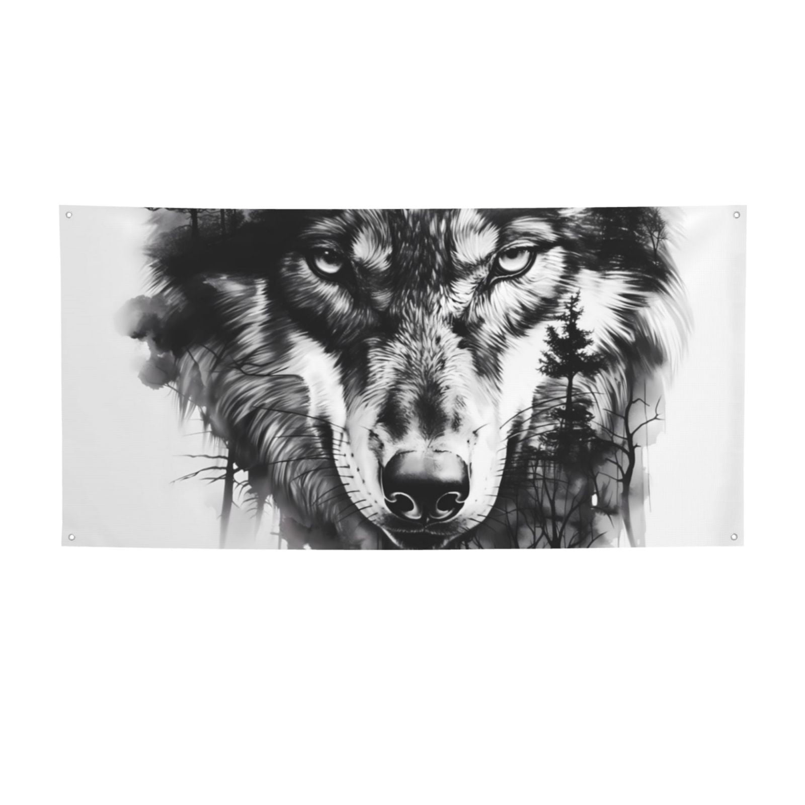 Sikiie Majestic Wolf Landscape Custom Banners and Signs Customize ...