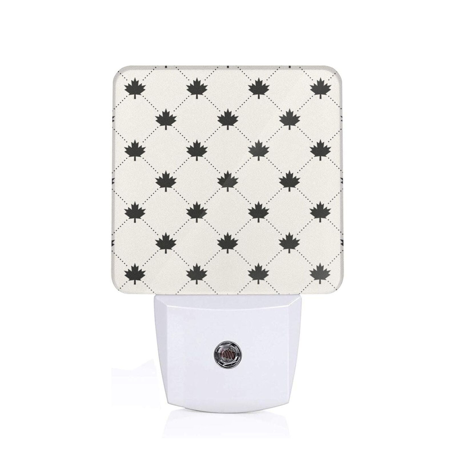 Sikiie Maple plaid Led Night Light, Warm White,Cool White Lights for ...