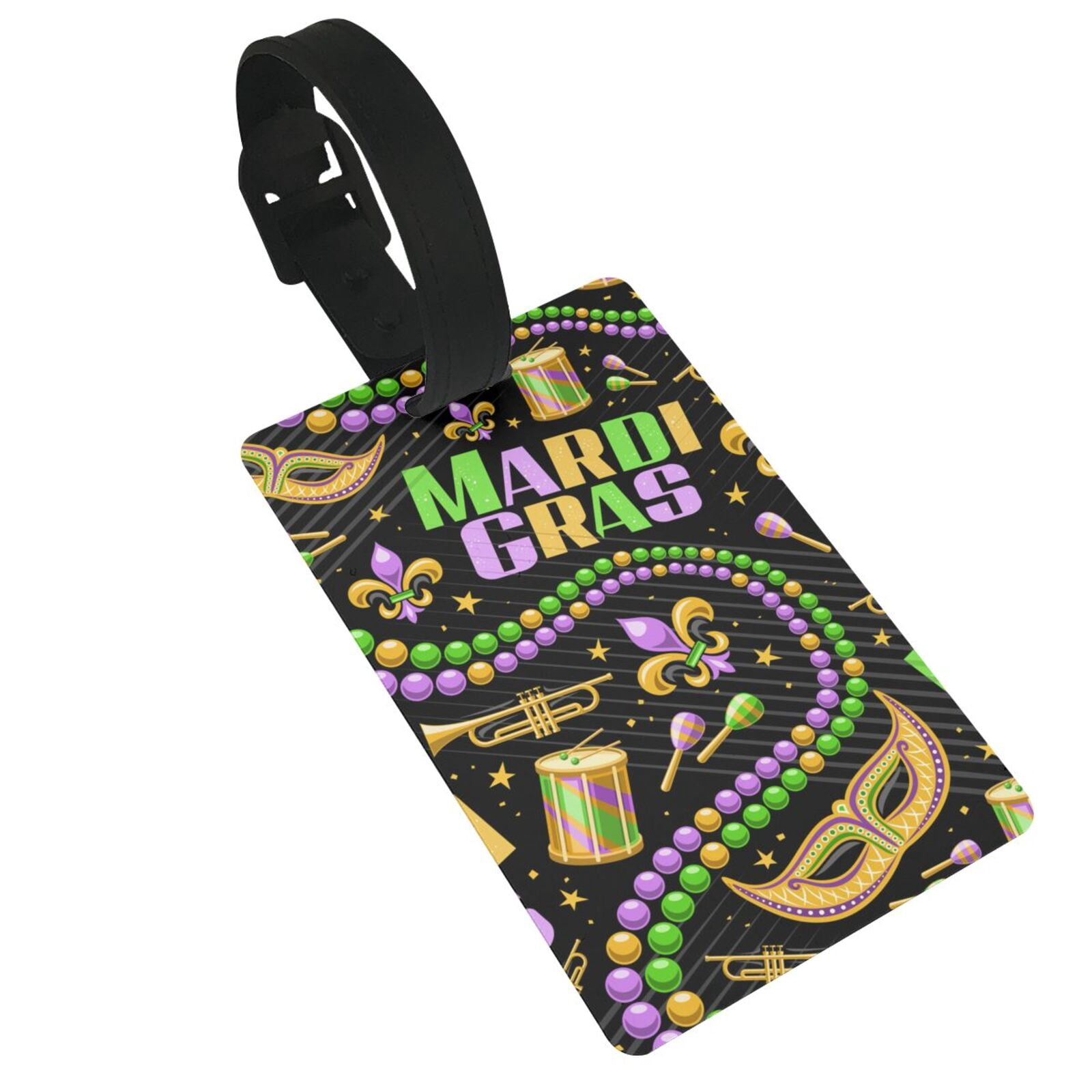 Sikiie Mardi Gras3 Luggage Tags Privacy Cover ID Label Suitcase Tags ...