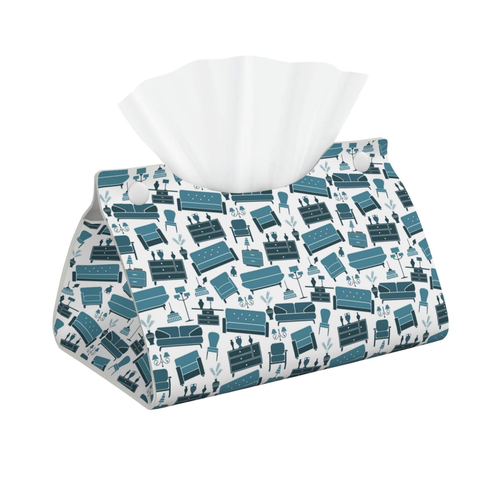 Sikiie Modern Furniture Leather Tissue Box Cover Rectangle, Long Tissue ...