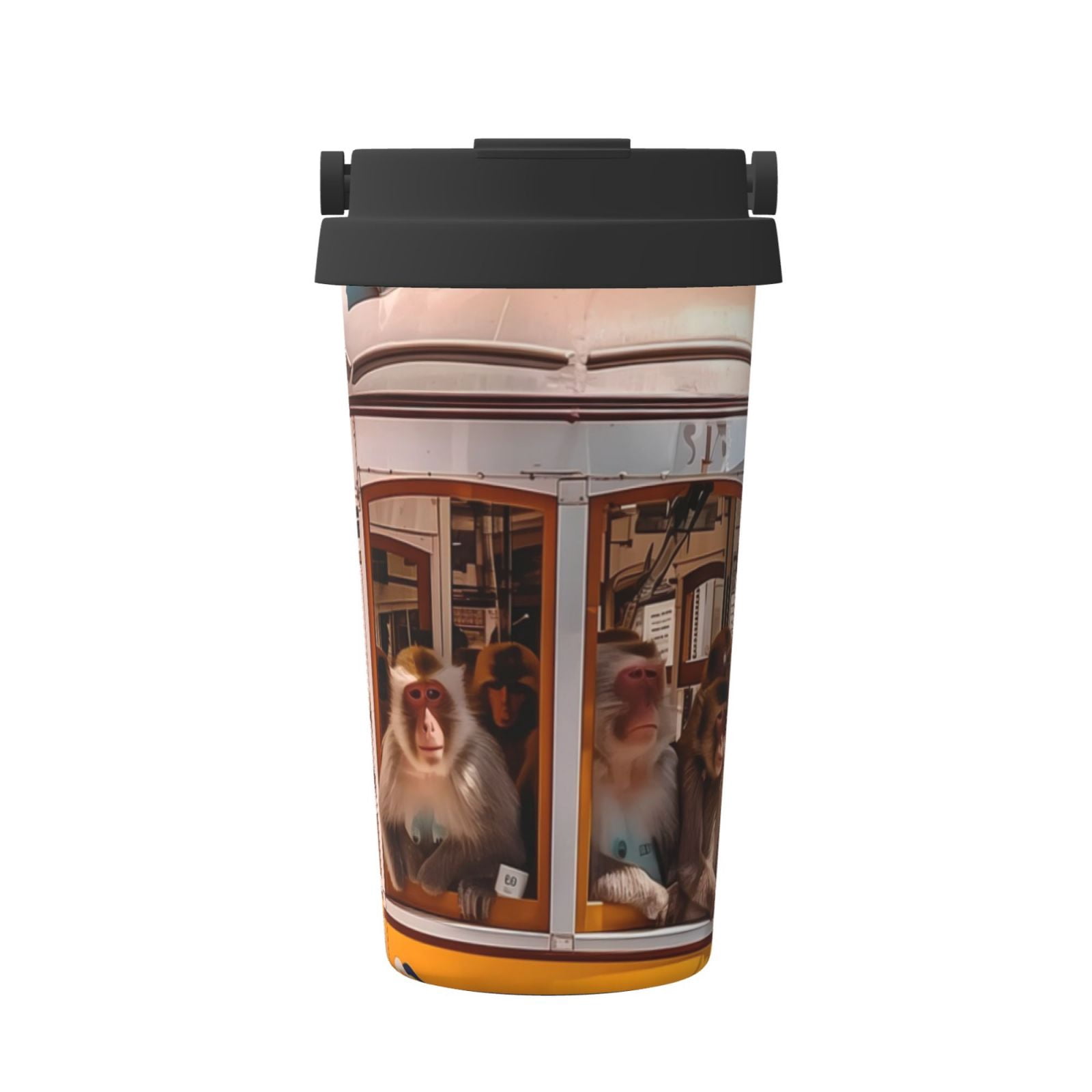 Sikiie Modern Urban Monkey Coffee Mug Pobtable To Stainless Steel ...