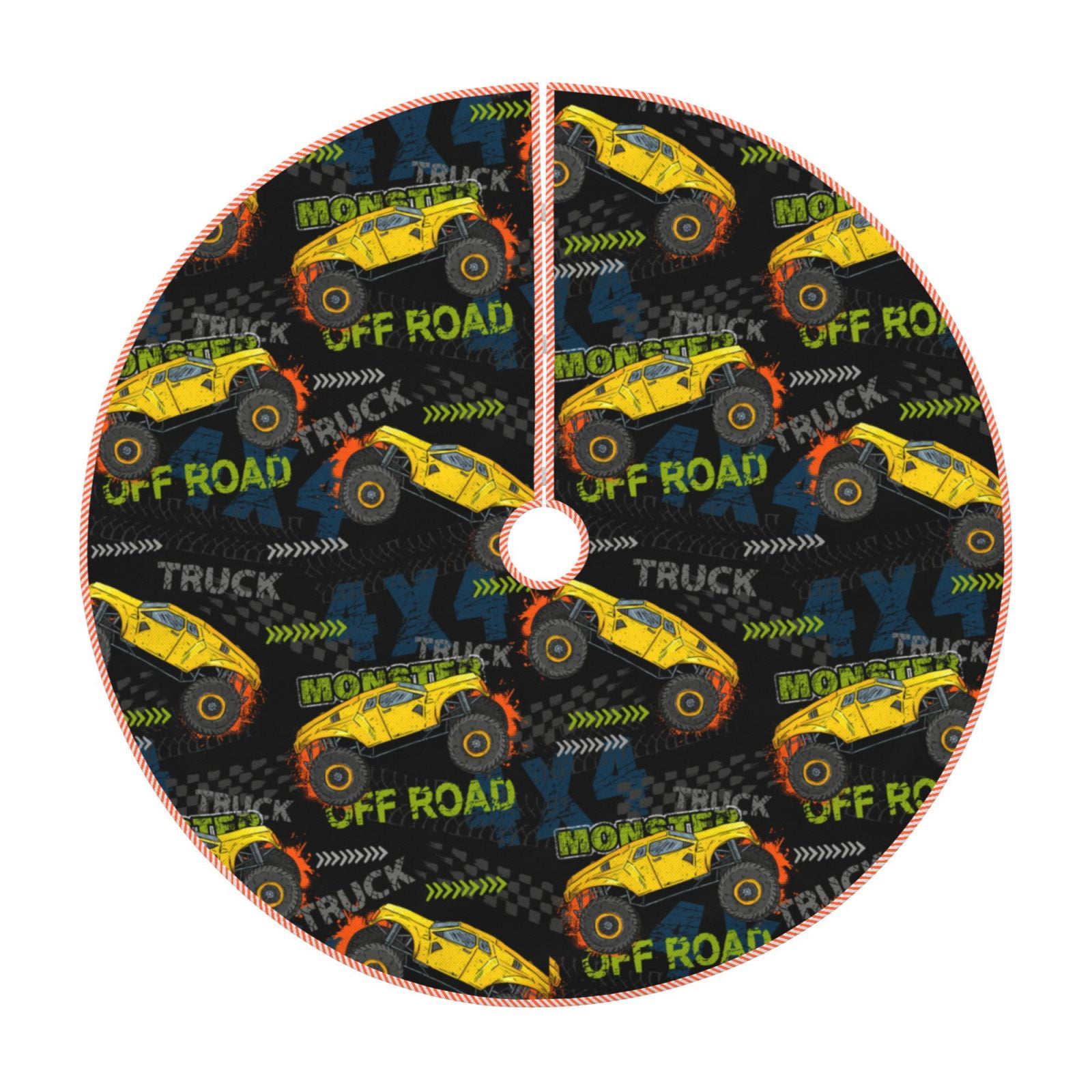 Sikiie Monster Truck1 Nativity Christmas Tree Skirt, Jesus Christian ...