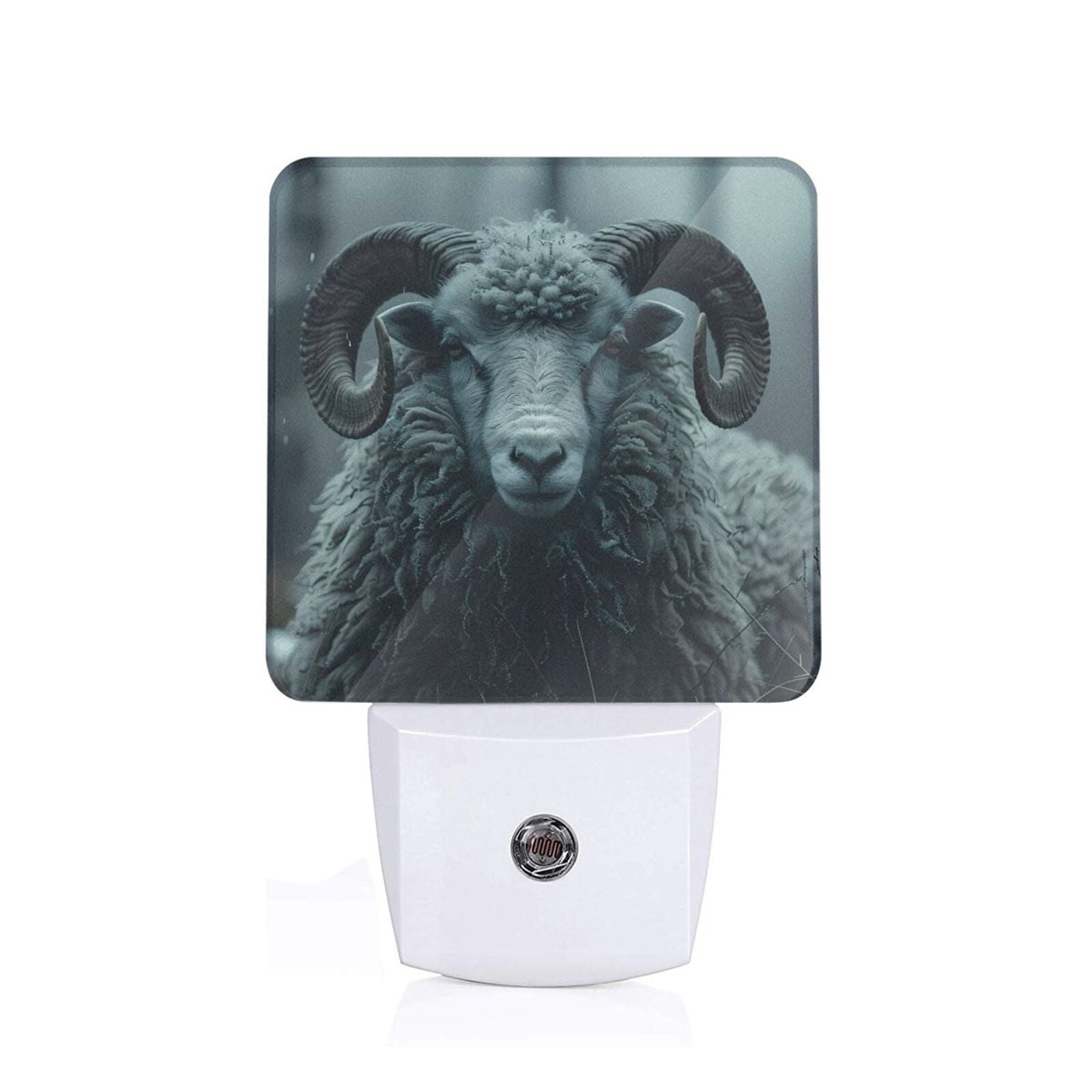Sikiie Moody Ram Portrait Led Night Light, Warm White,Cool White Lights ...