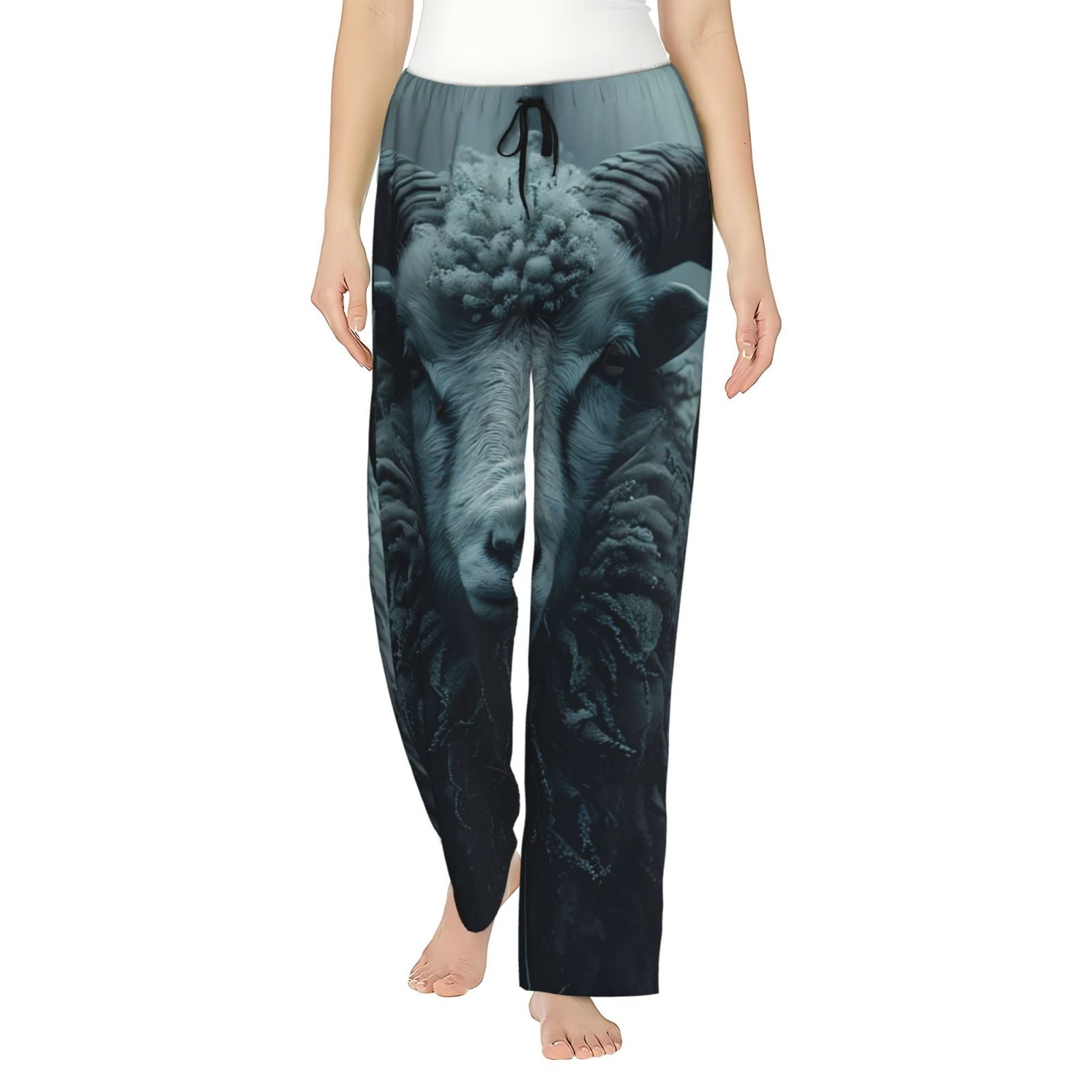 Sikiie Moody Ram Portrait Women’s Lounge Pants, Lounge Pants Sleep ...