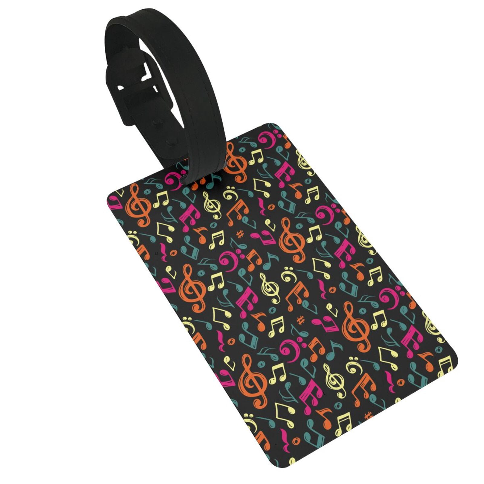 Sikiie Music Notes Luggage Tags Privacy Cover ID Label Suitcase Tags ...