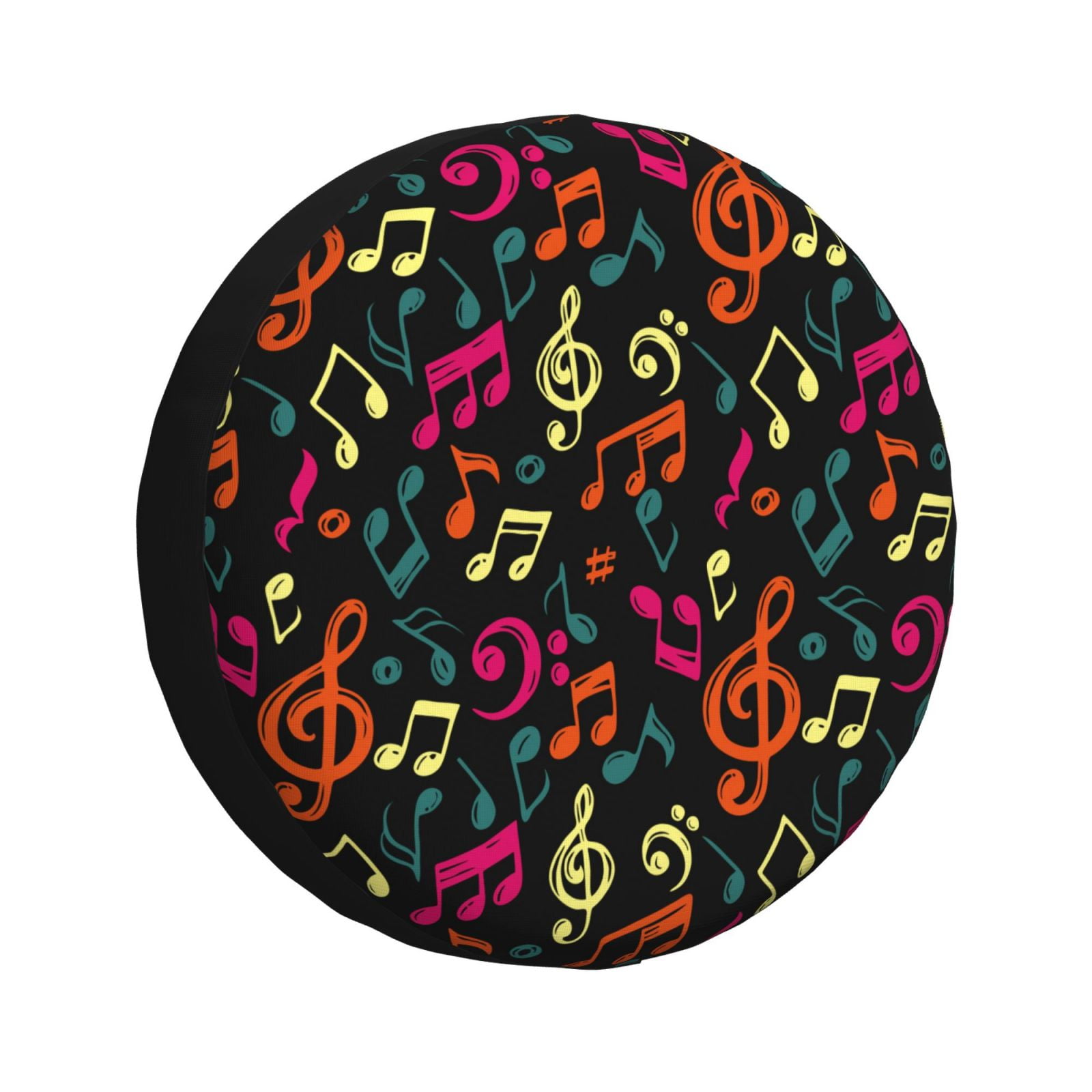 Sikiie Music Notes PVC Leather Spare Tire Wheel Cover Spare Tire Cover ...