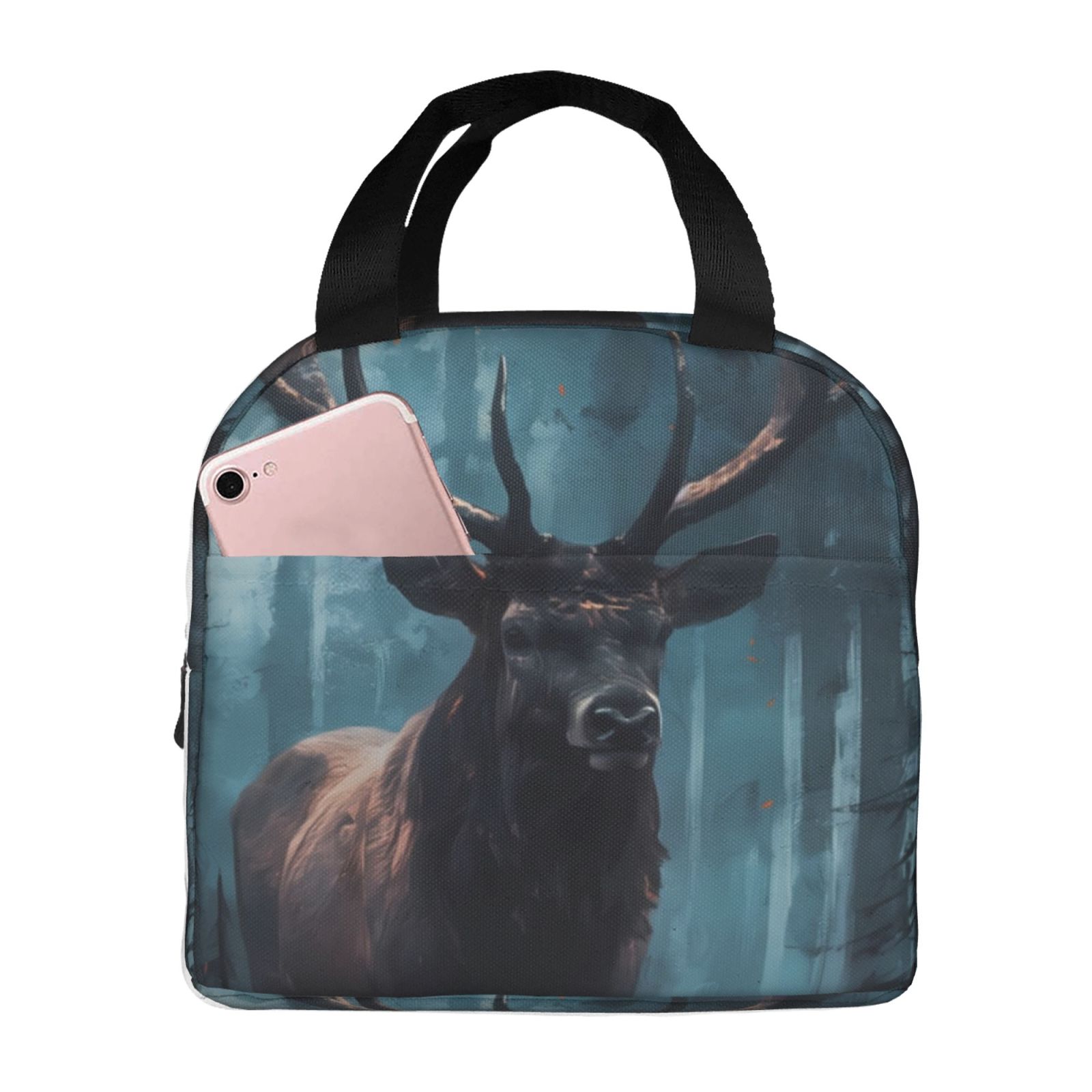 Sikiie Mystical Forest Elk Lunch Bag for Women & Men Adult Insulated ...