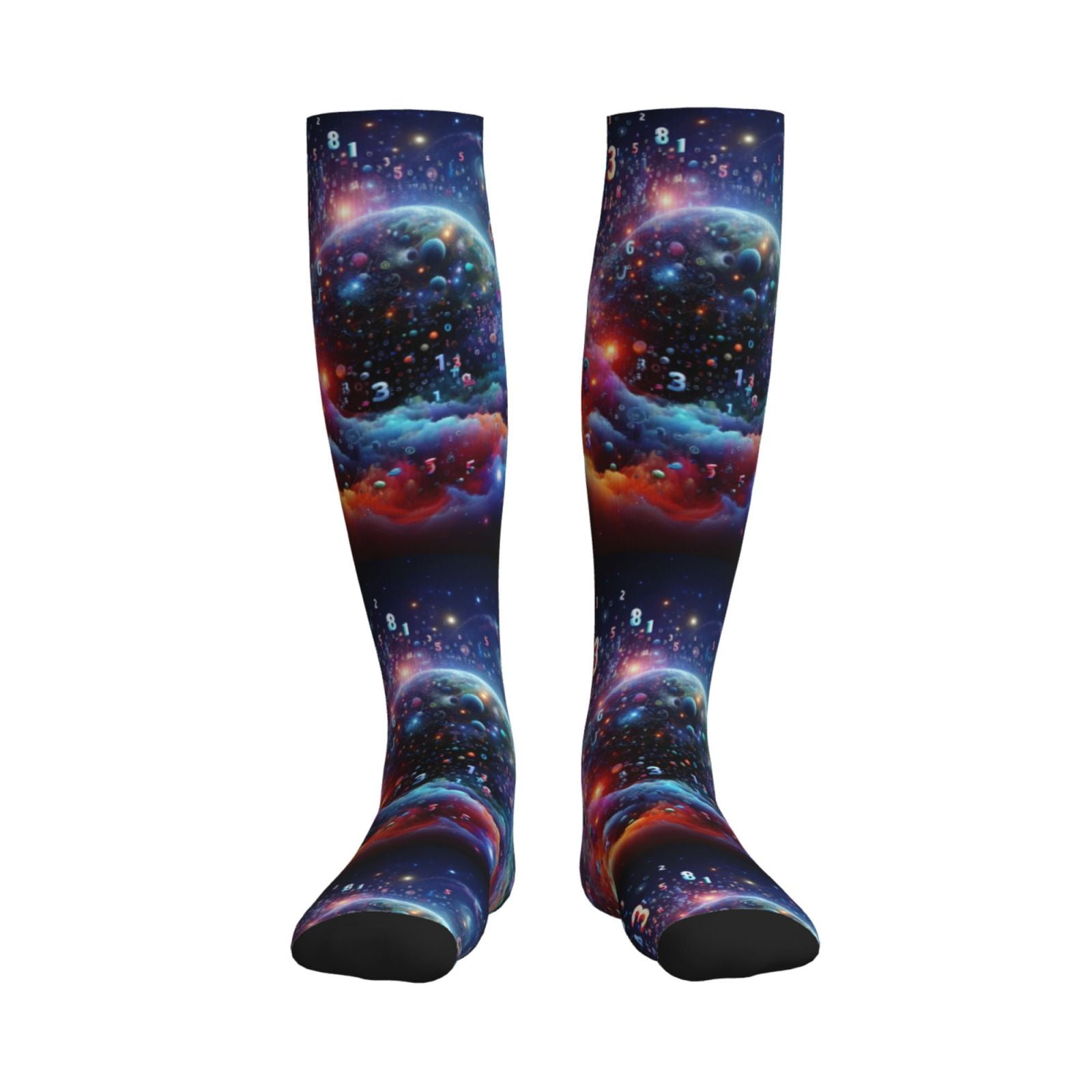 Sikiie Outer Space Floating Numbers And Letters 1 Pairs Compression ...