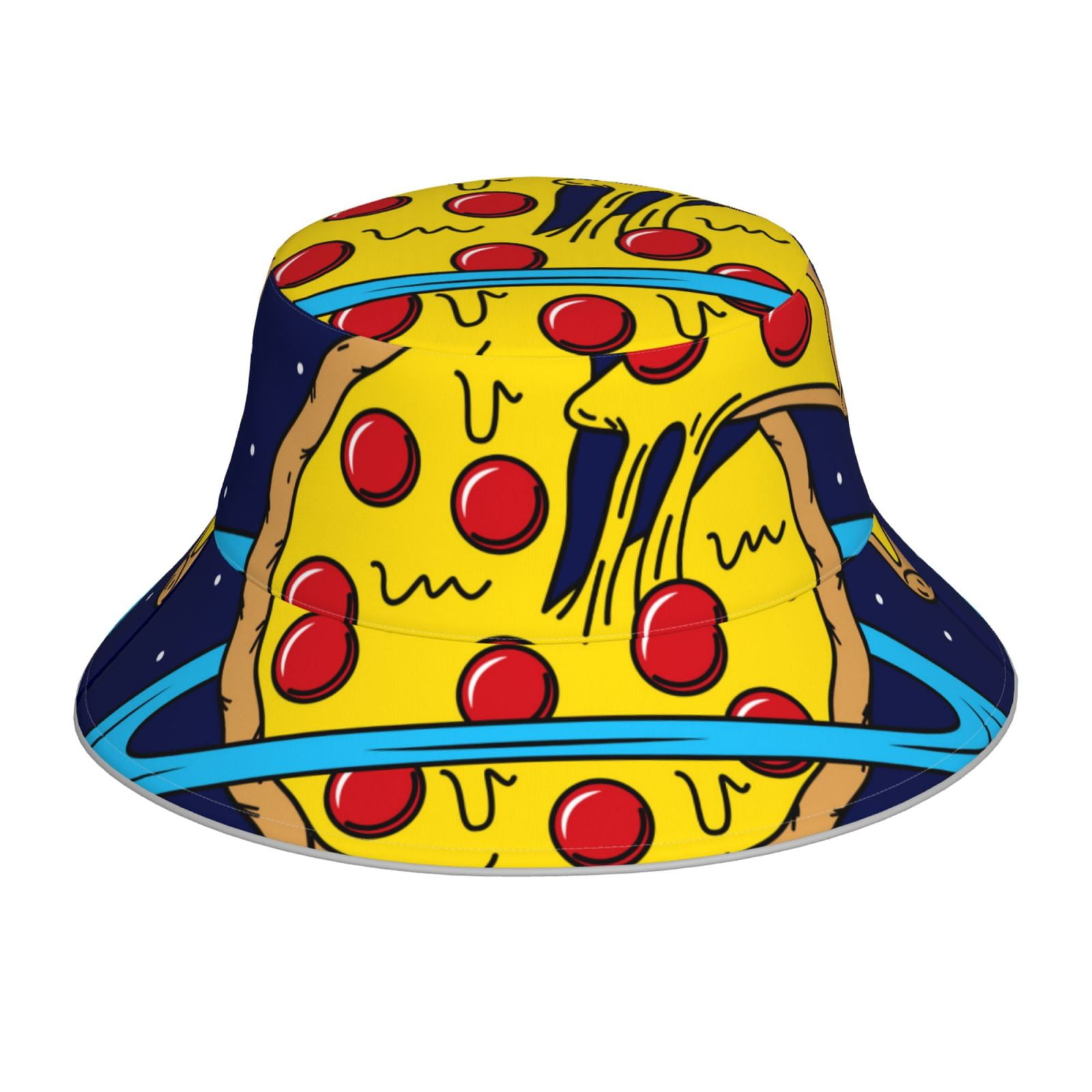 Sikiie PLANETA EN FORMA DE PIZZA Reflective Double-Sided Bucket Hat ...