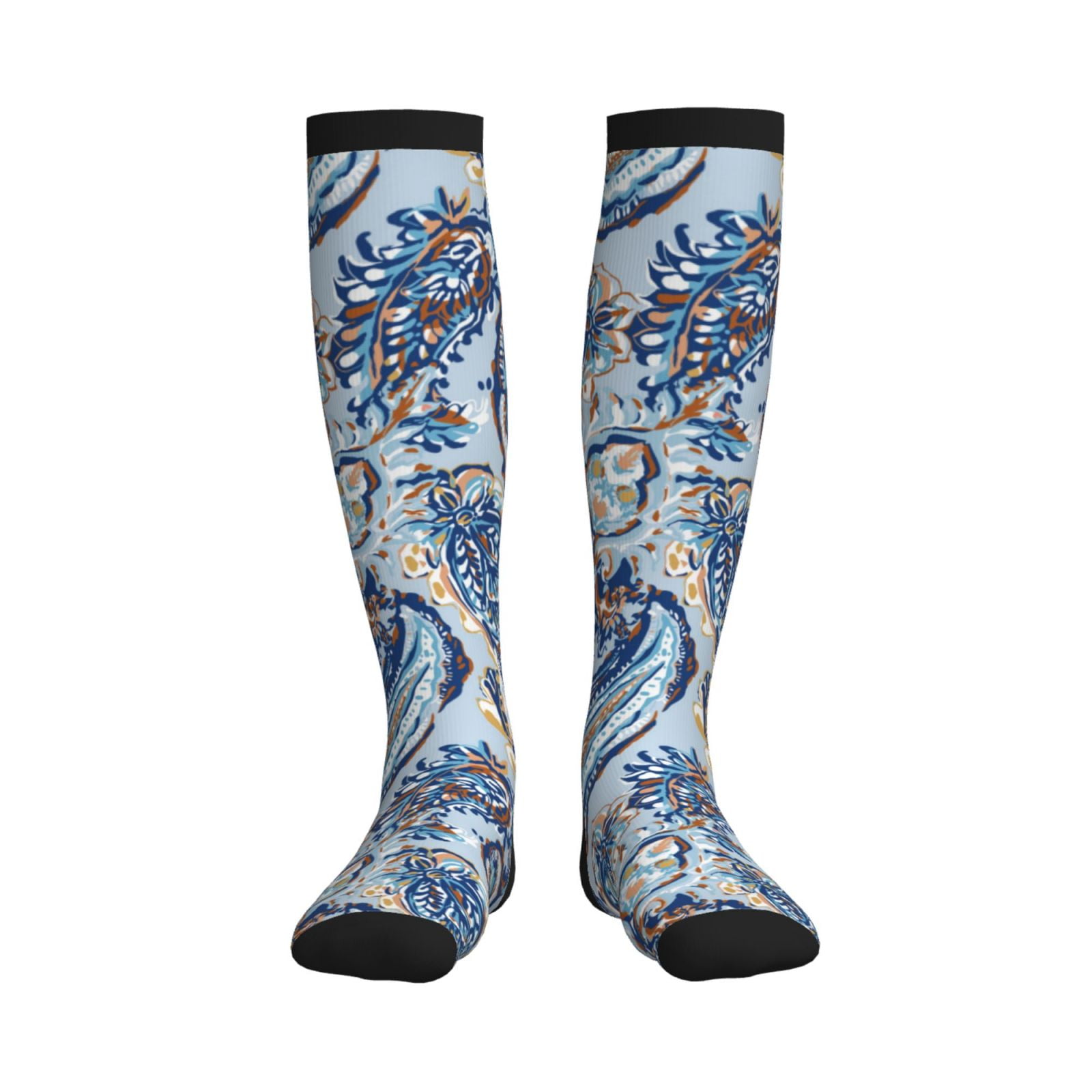 Sikiie Paisley Floral Branches 1 Pairs Compression Socks for Men and ...