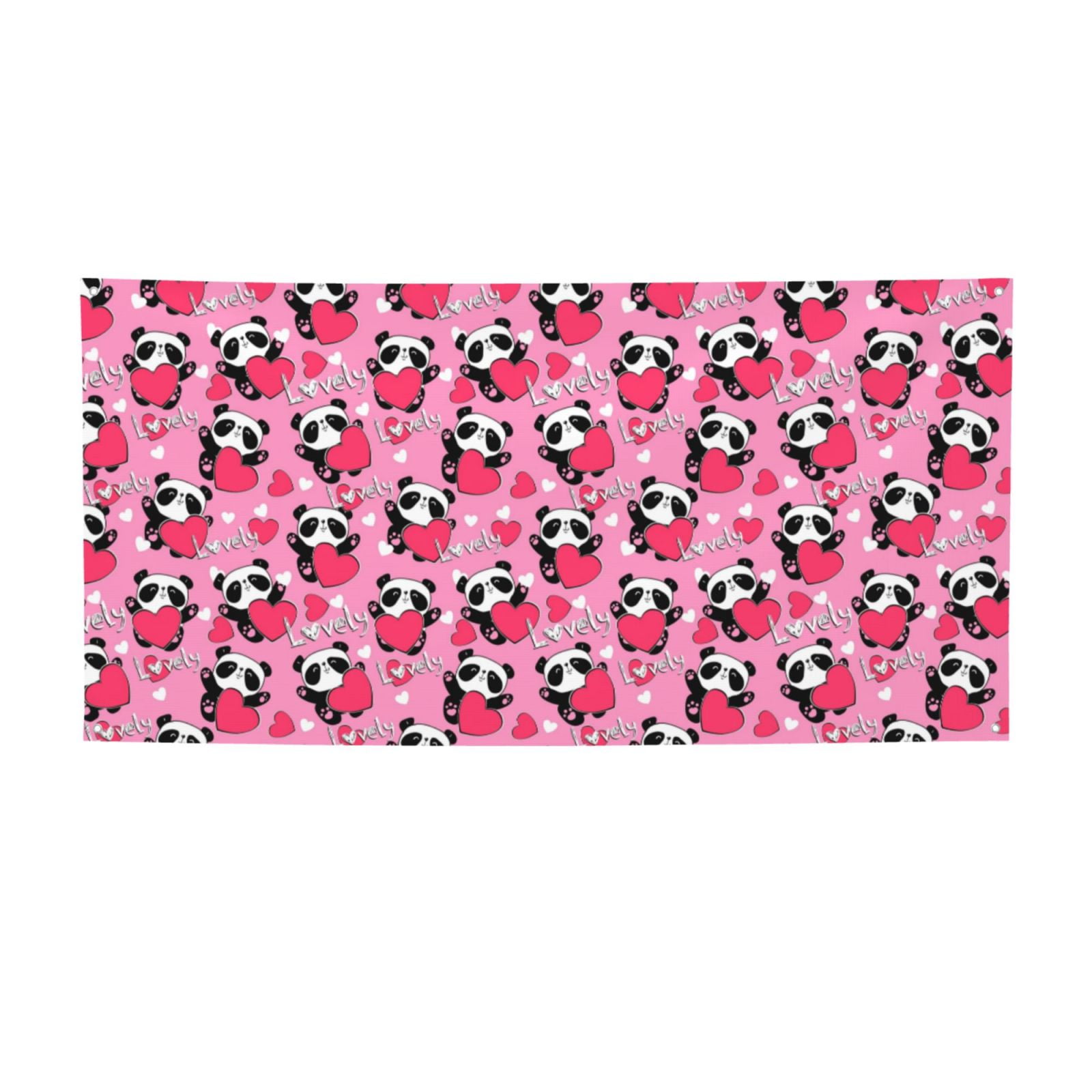 Sikiie Panda Heart Valentine Custom Banners and Signs Customize Outdoor ...