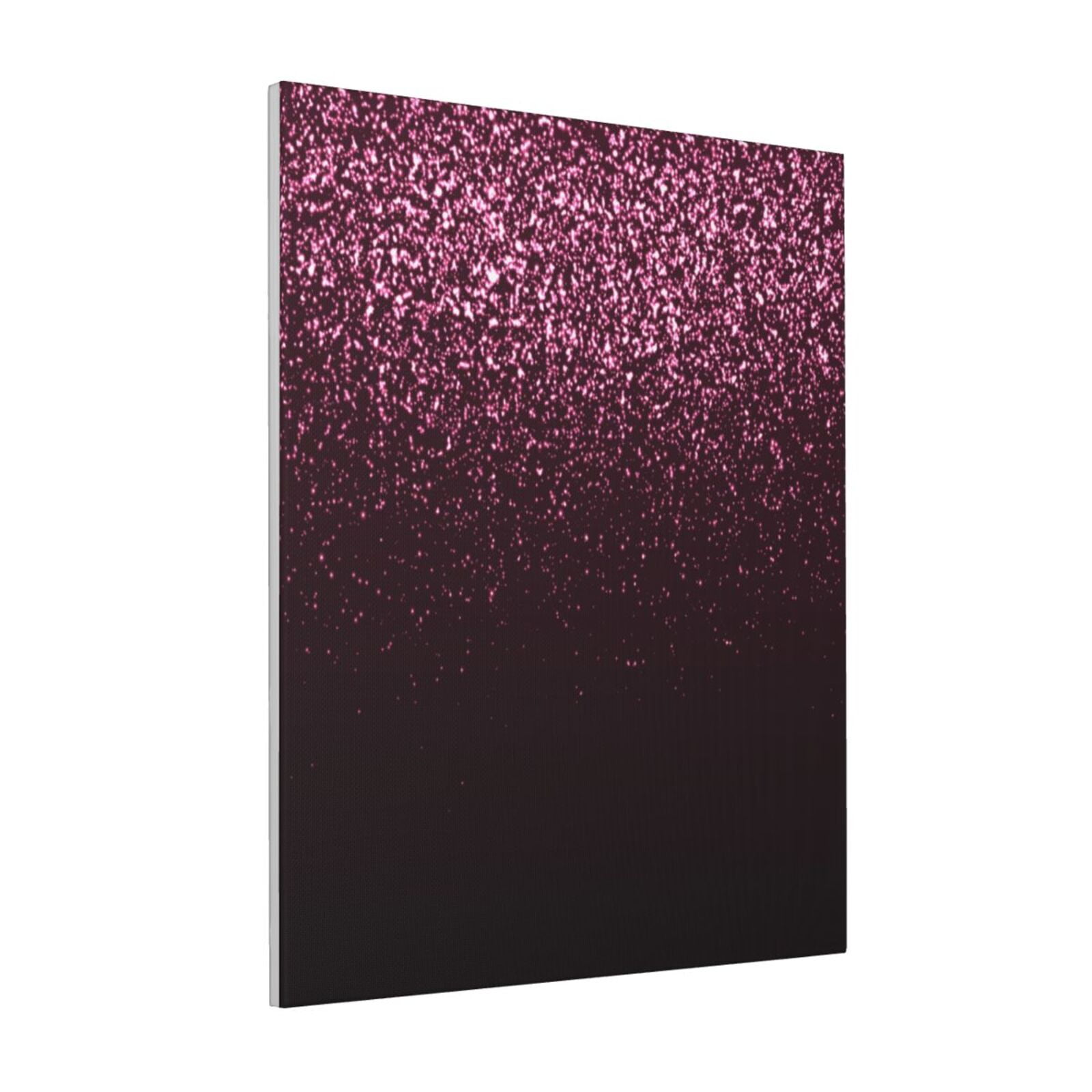 Sikiie Pink Glitter Sparkles A Print Canvas Decorative Hanging Painting ...