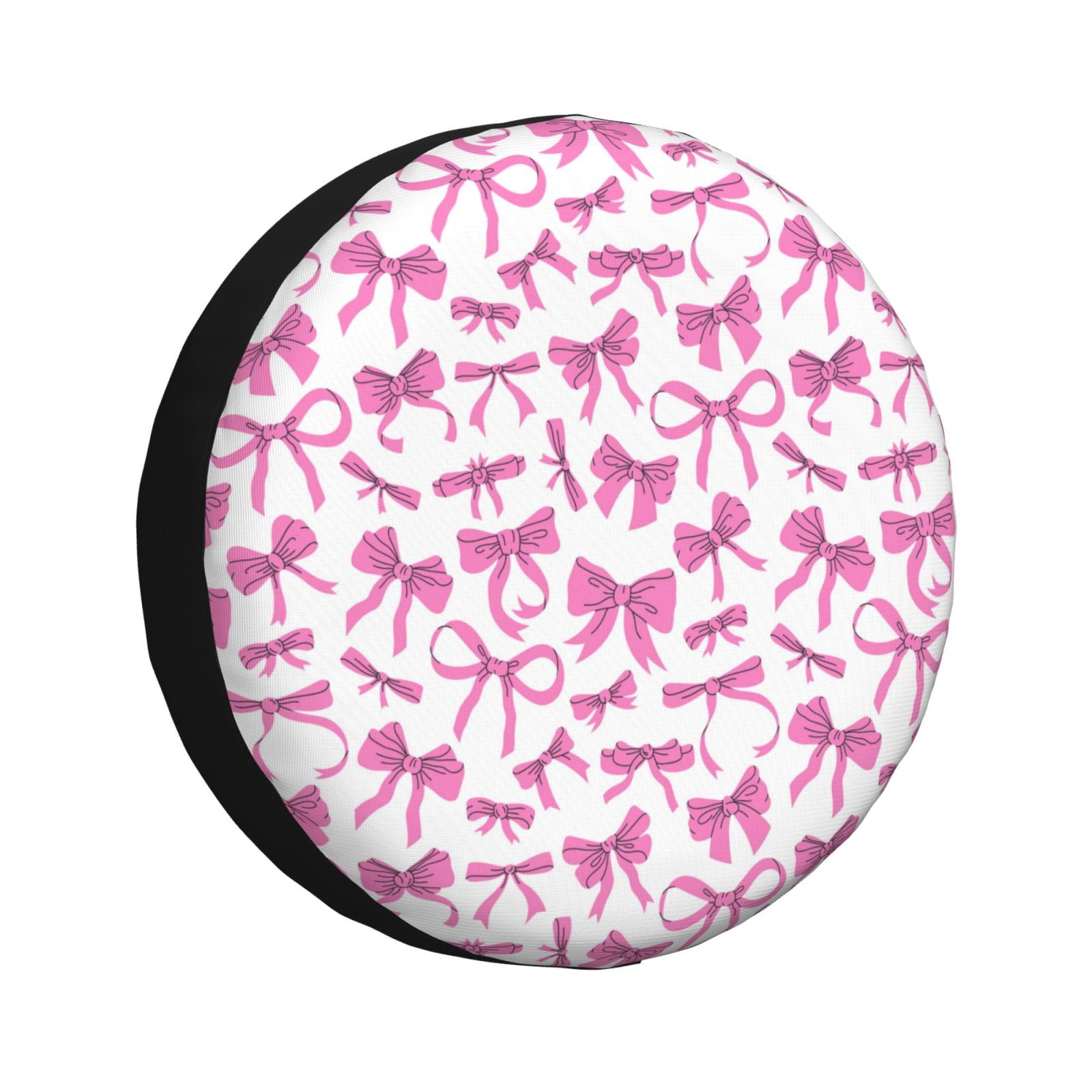 Sikiie Pink bows Print PVC Leather Spare Tire Wheel Cover Spare Tire ...