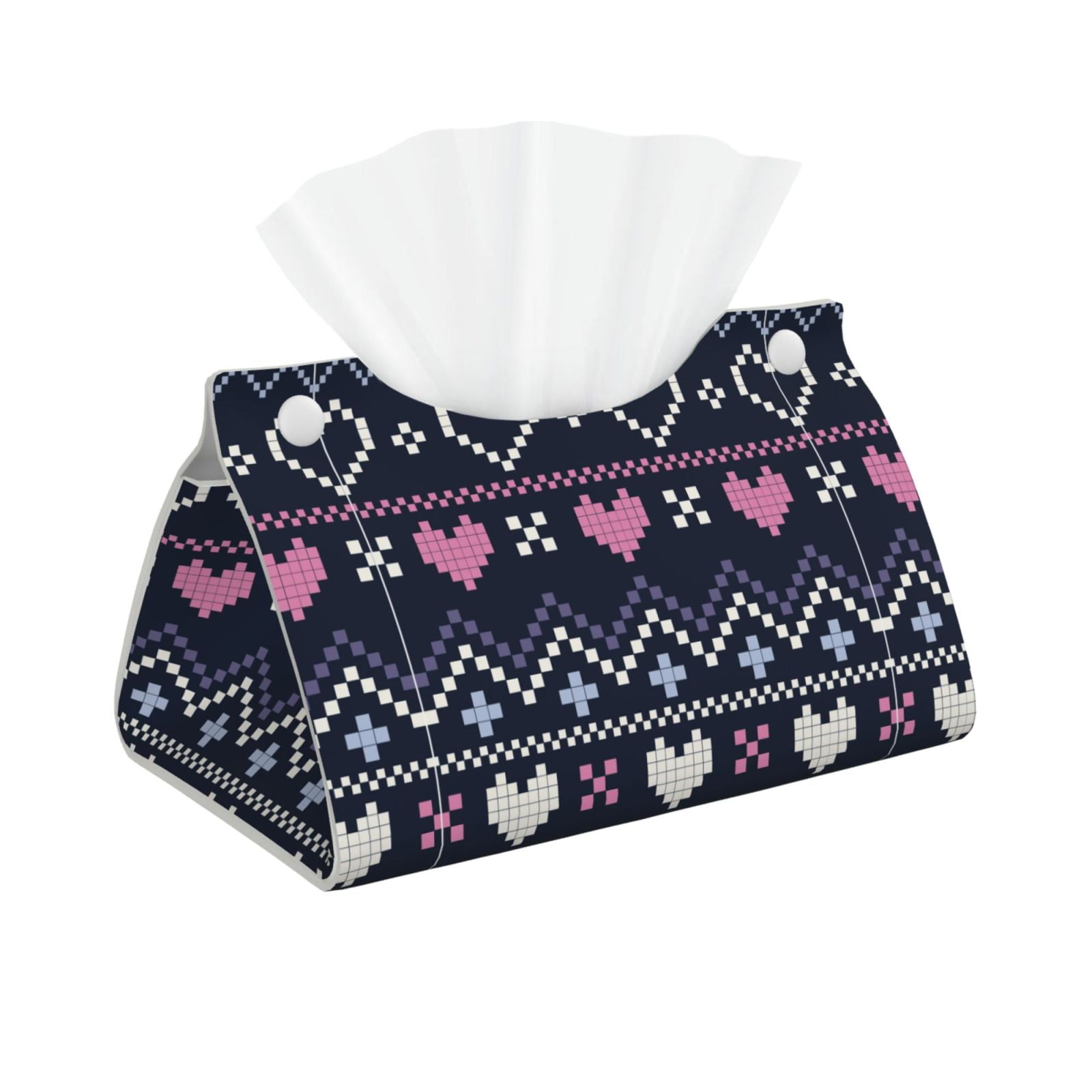 Sikiie Pixel Heart Winter Leather Tissue Box Cover Rectangle, Long ...