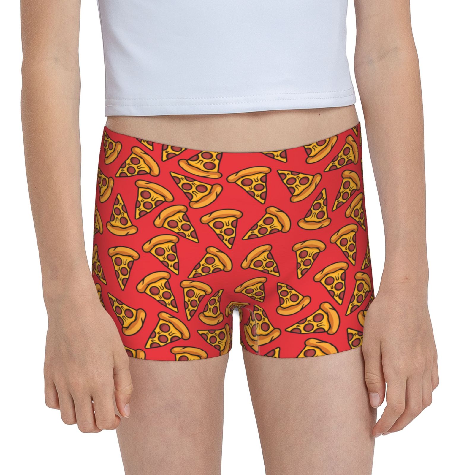Sikiie Pizza Cartoon Girls' Cotton Underwear - Soft Shorts & Boxer ...