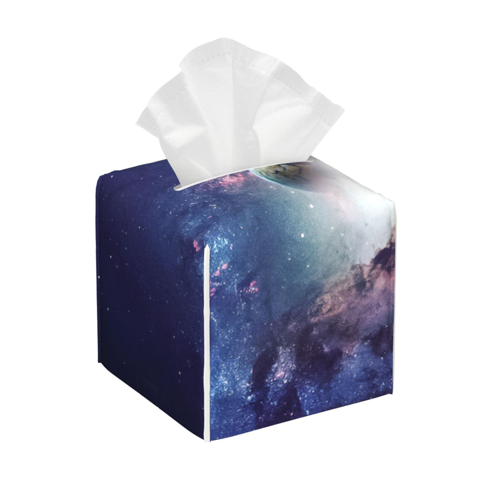 Sikiie Planets Stars And Galaxies Leather Tissue Box Cover Square ...