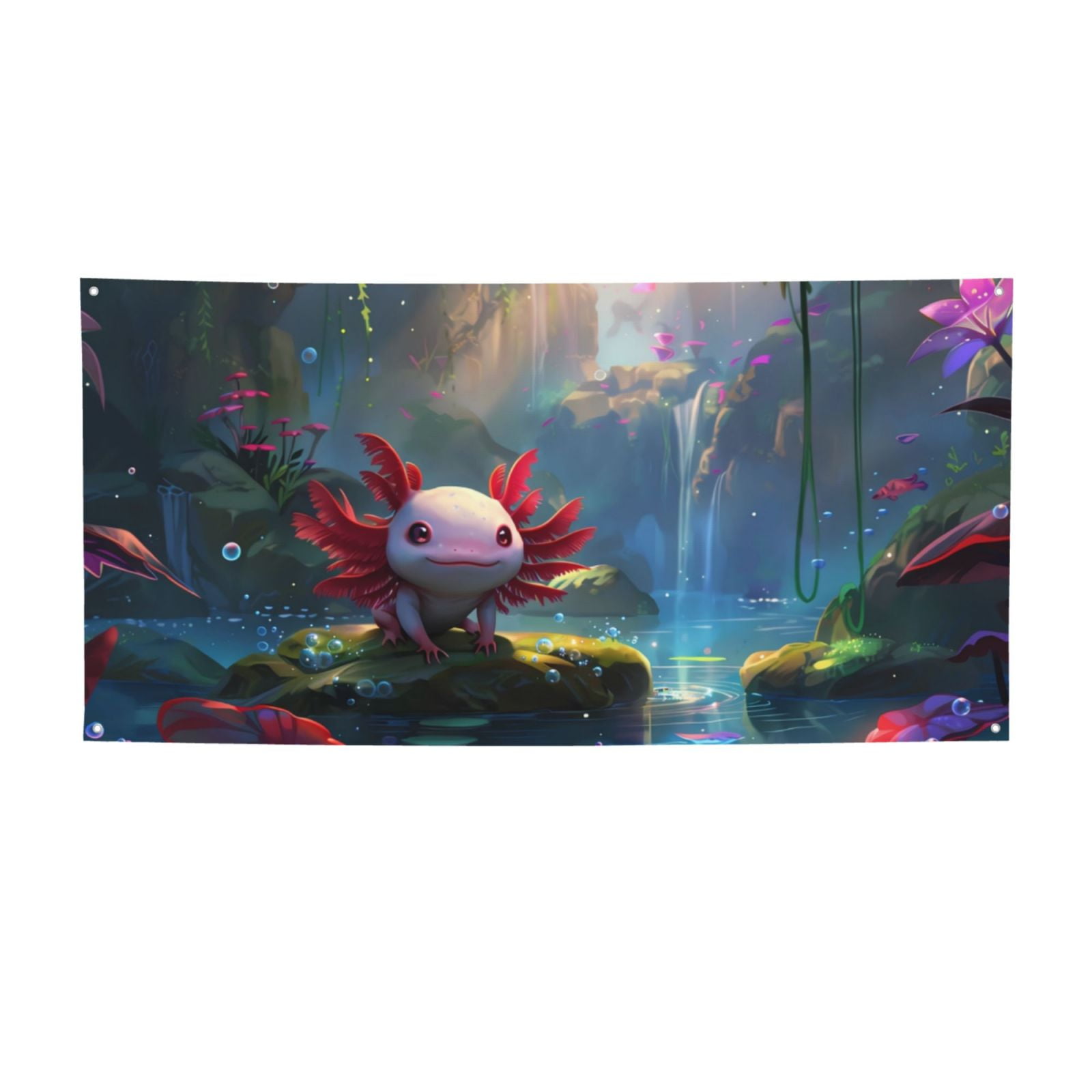 Sikiie Pond Cute Axolotl Custom Banners and Signs Customize Outdoor ...