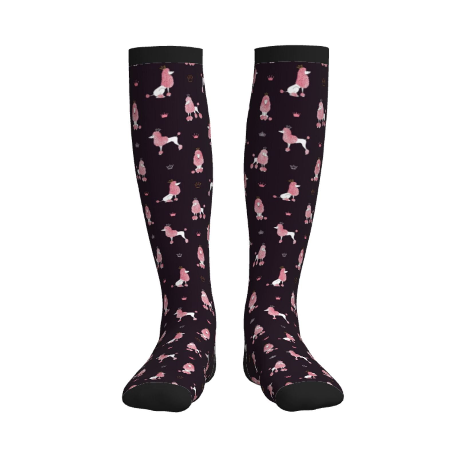 Sikiie Poodle Dog 1 Pairs Compression Socks for Men and Women 15-20 ...