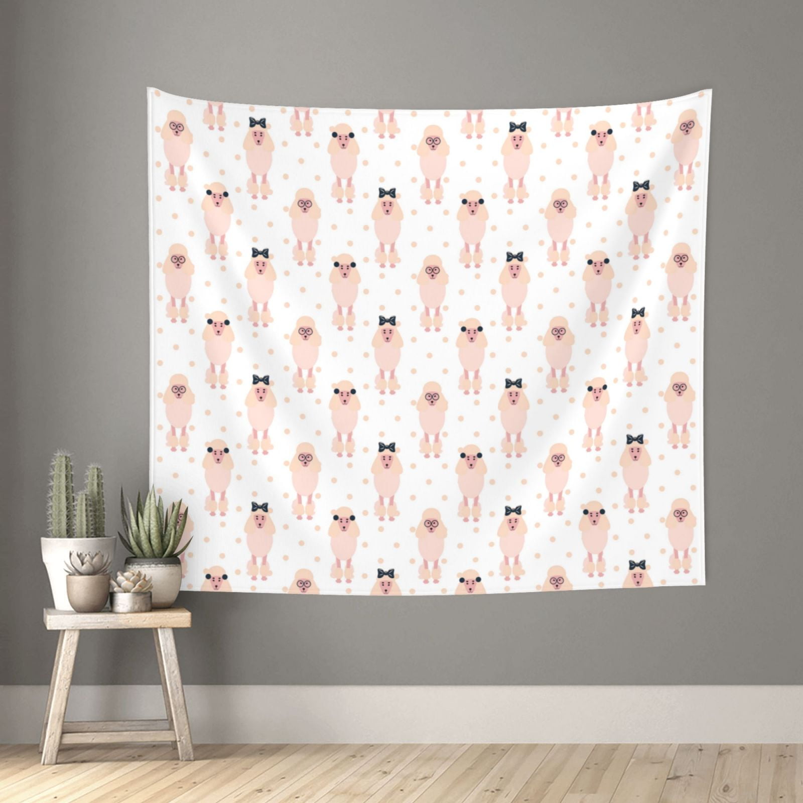 Sikiie Poodle Dog tapestry wall hanging home decor for bedrooms, living ...