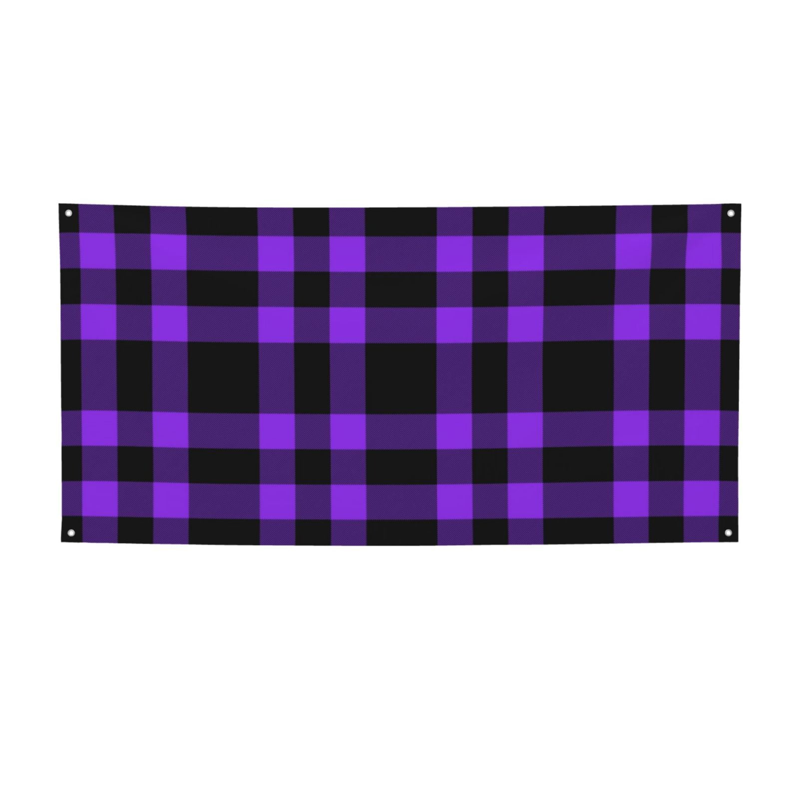 Sikiie Purple Buffalo Plaid Custom Banners and Signs Customize Outdoor ...
