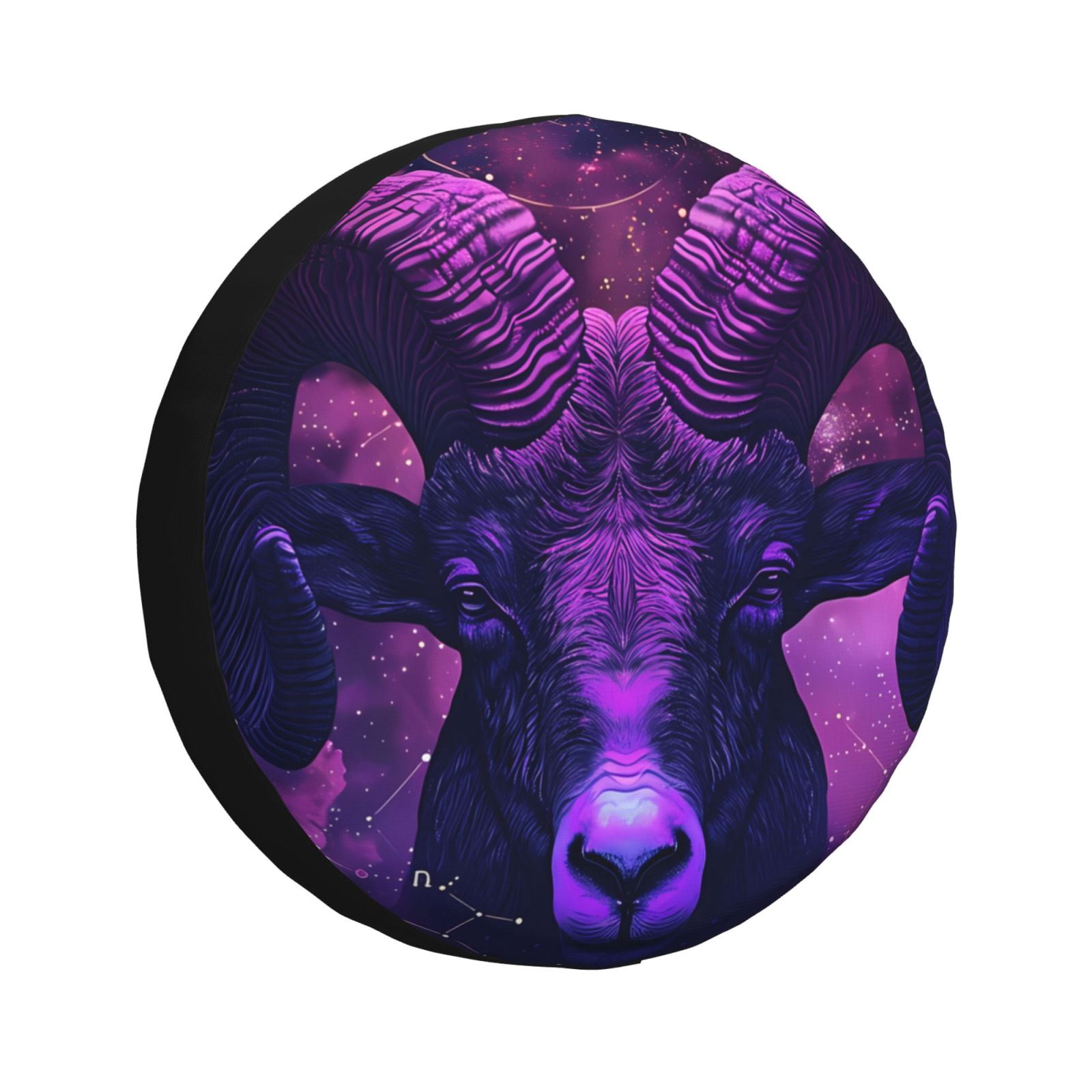 Sikiie Purple Starry Sky Antelope PVC Leather Spare Tire Wheel Cover ...